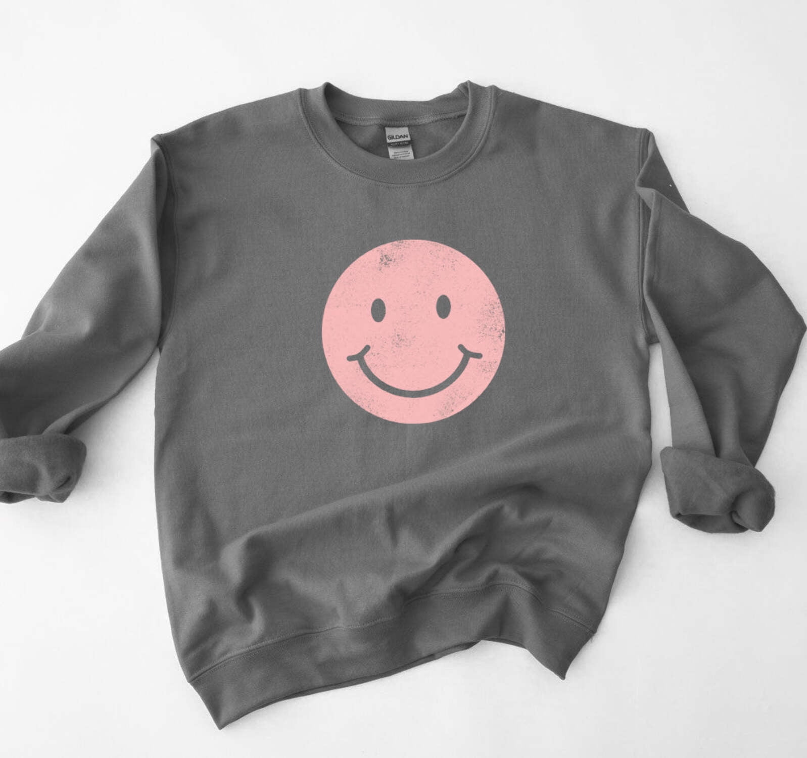 SMILEY FACE Graphic Unisex Fleece Pullover - Walmart.com