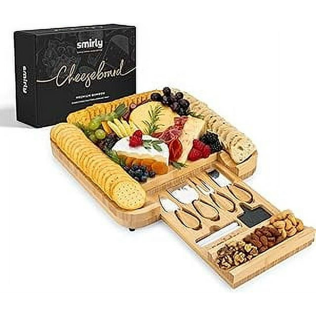 SMIRLY Charcuterie Boards & Accessories, Large Charcuterie Board Set ...