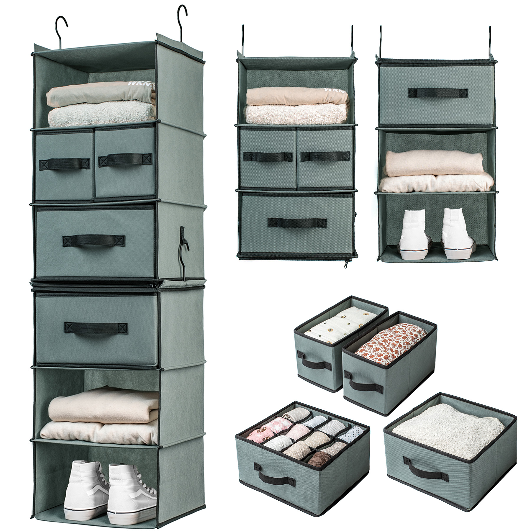 "Rubbermaid 24"" Universal Closet Organizer, Durable Steel Wire Hanging ...