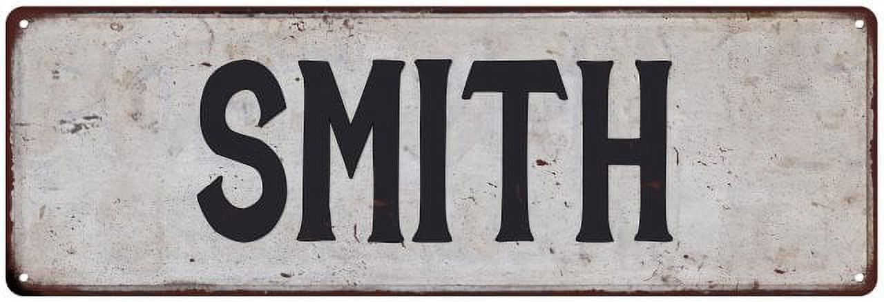 SMITH Vintage Look Gift Rustic Chic Metal Sign 6x18 206180036151 ...