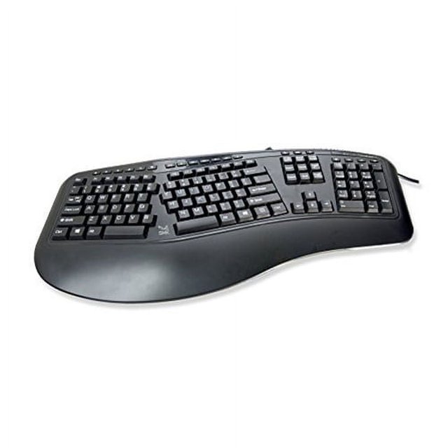 SMK-Link TAA-Compliant Ergonomic USB Keyboard, Black - Walmart.com