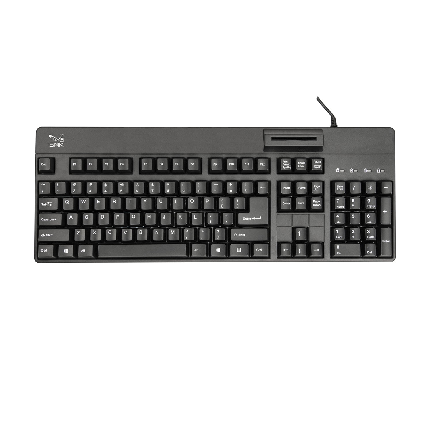 SMK-Link VP3800 TAA-Compliant Wired Keyboard with Smart Card Reader ...