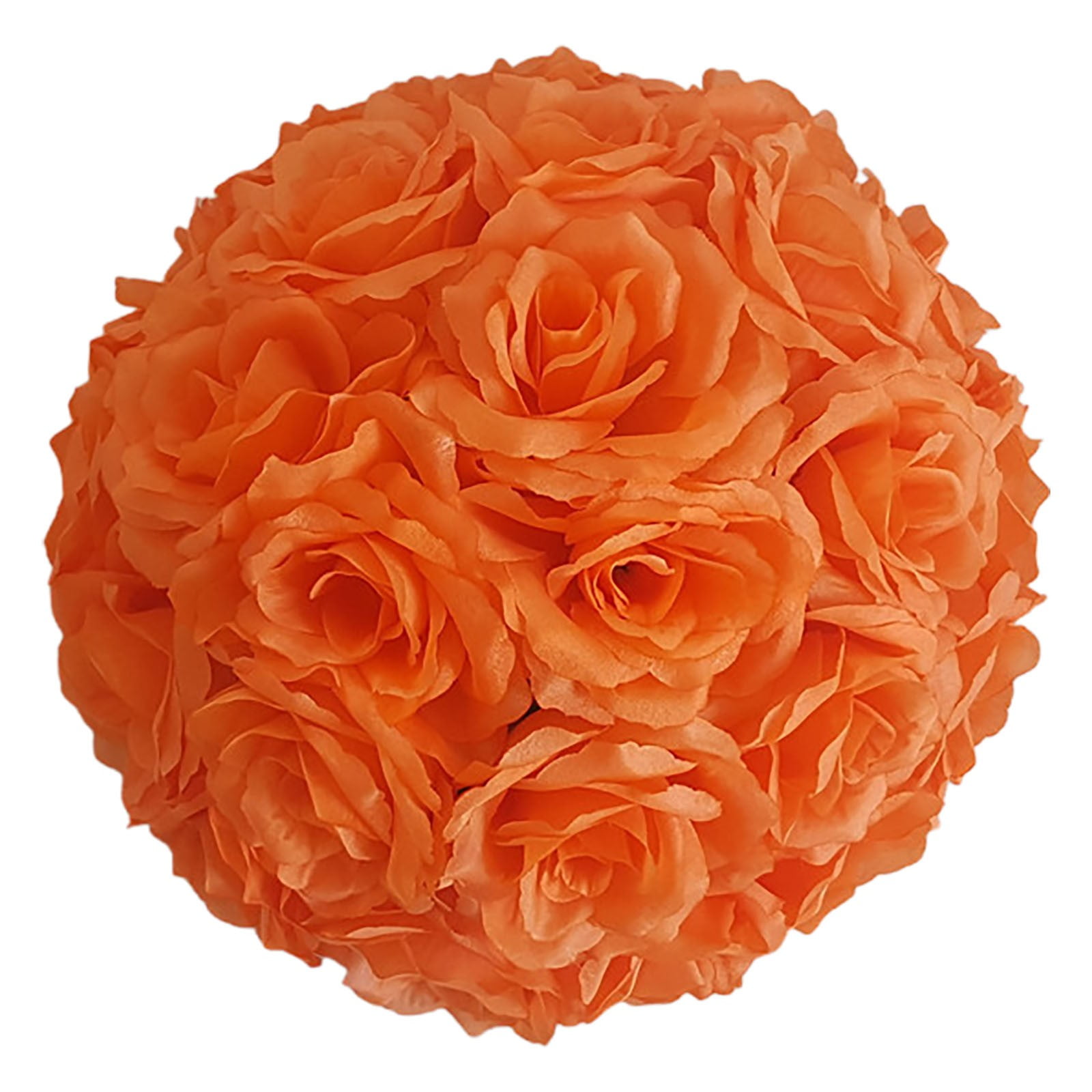 SMKE 1Pcs 7.87Inch Artificial Rose Satin Pomander Kissing Balls For ...