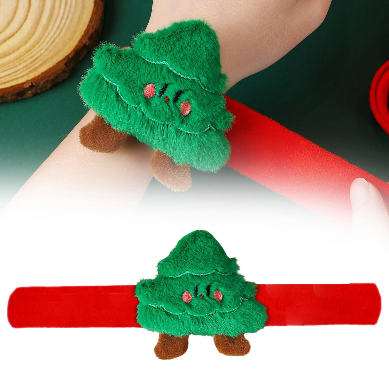 SMKE Christmas Stuffed Animal Slap Bracelets Plush Animal Wristband ...