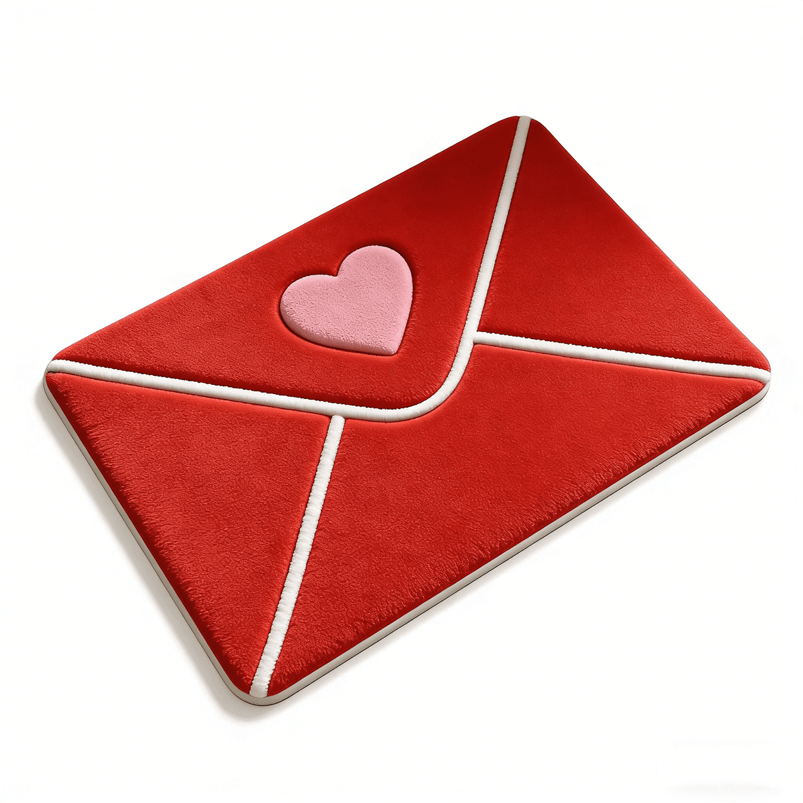 SMKE Envelope Heart Artificial Coir Door Mat,19X31In Functional Welcome ...