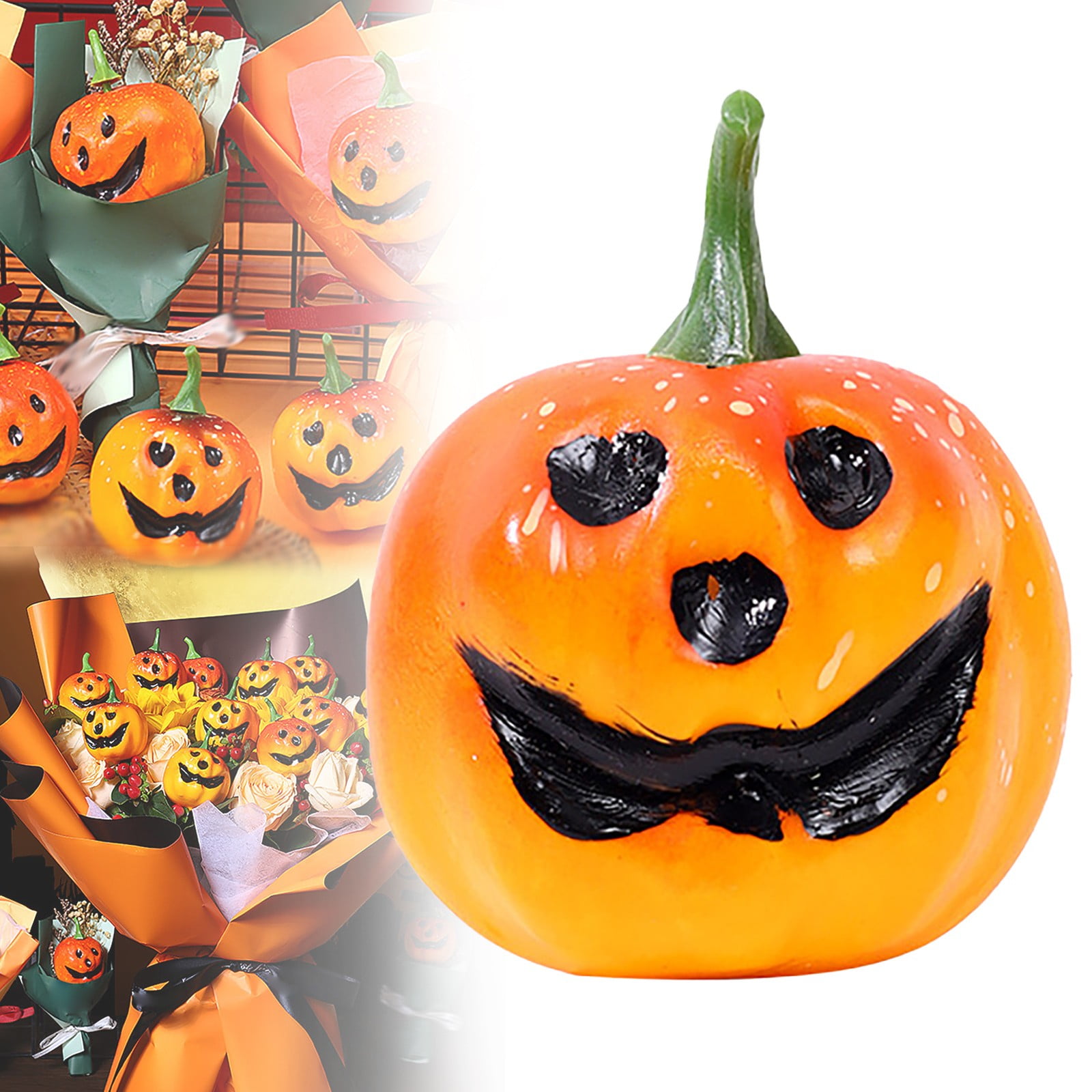 SMKE Mini Jack O Pumpkins for Decorating Tiny Pumpkin Bulk for Painting ...