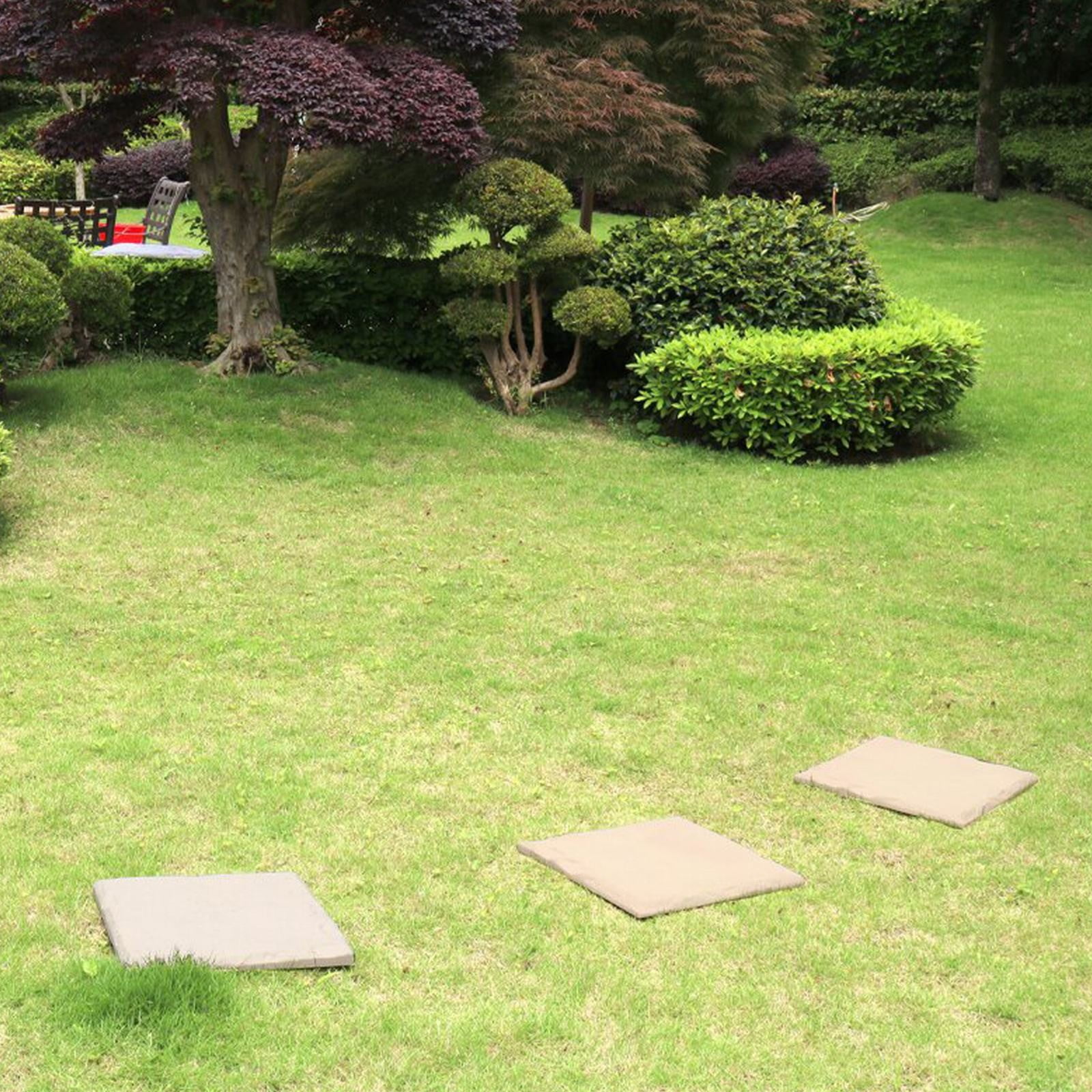 SMKE Stepping Stones With Ground Stakes - Home Or Garden Step Stones For Outdoor Walkway Or ...