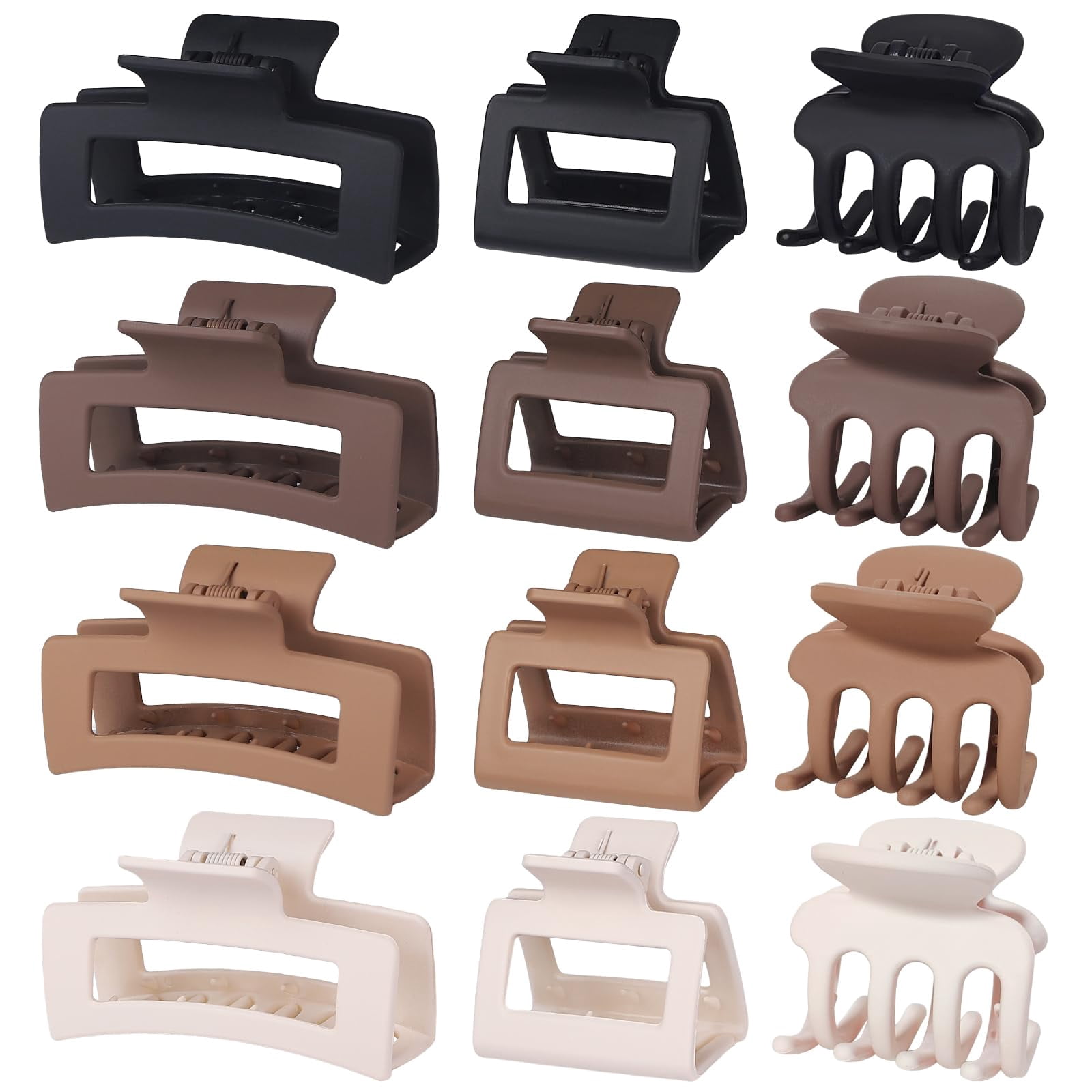 SMKSL 3 Styles Hair TMA2 Clips for Women: Small, Medium, Big Claw Clips ...