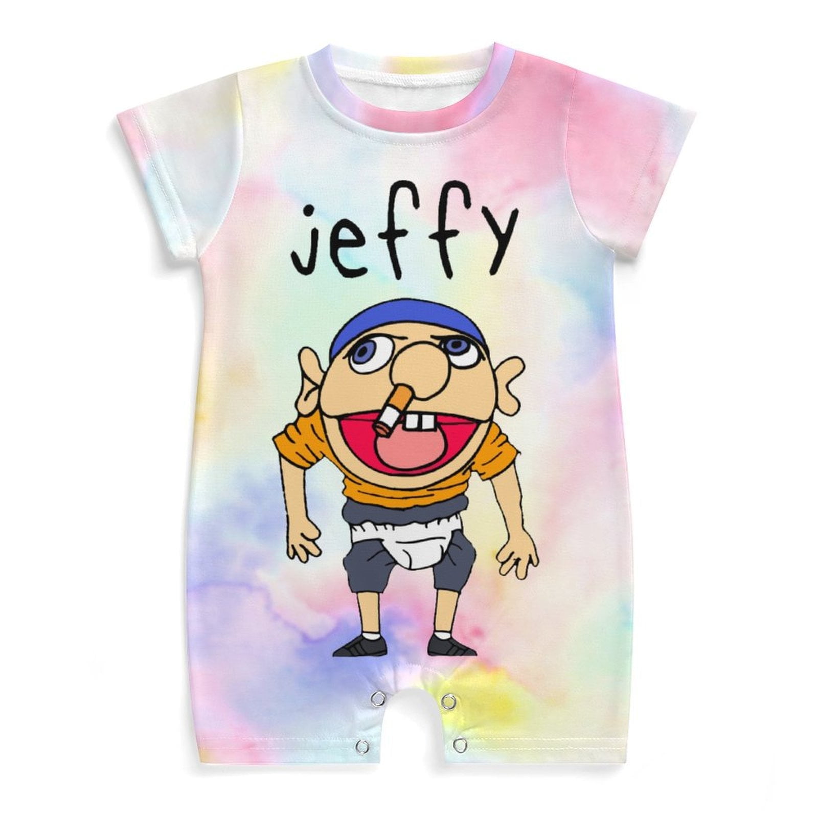 SML Jeffy Baby One-Piece Rompers Short Sleeve Bodysuits Jumpsuit ...