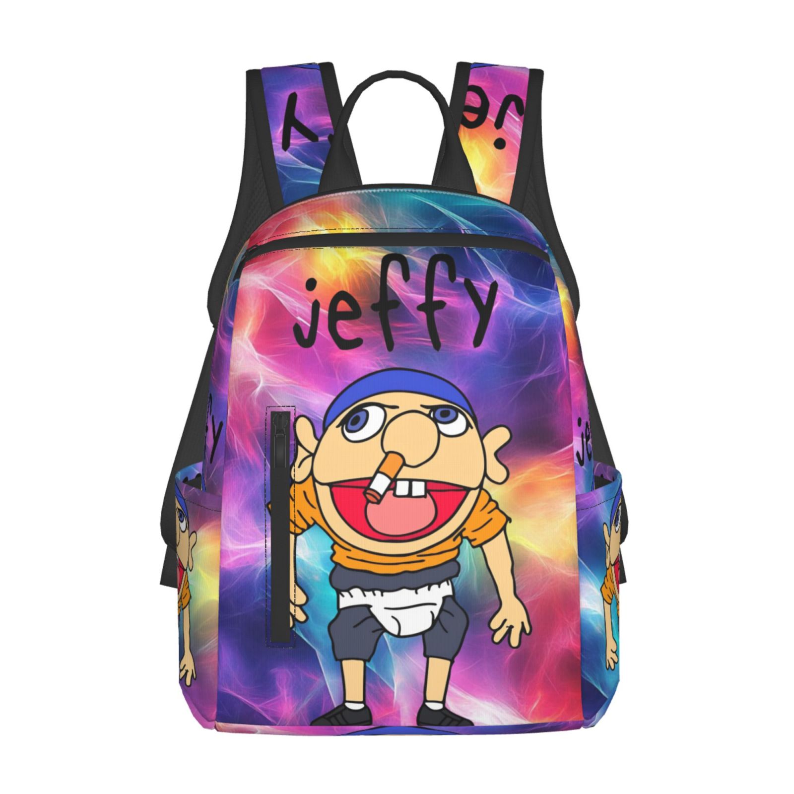 SML Jeffy Backpack 3D Print Lightweight Bookbag Casual Sport Daypack ...