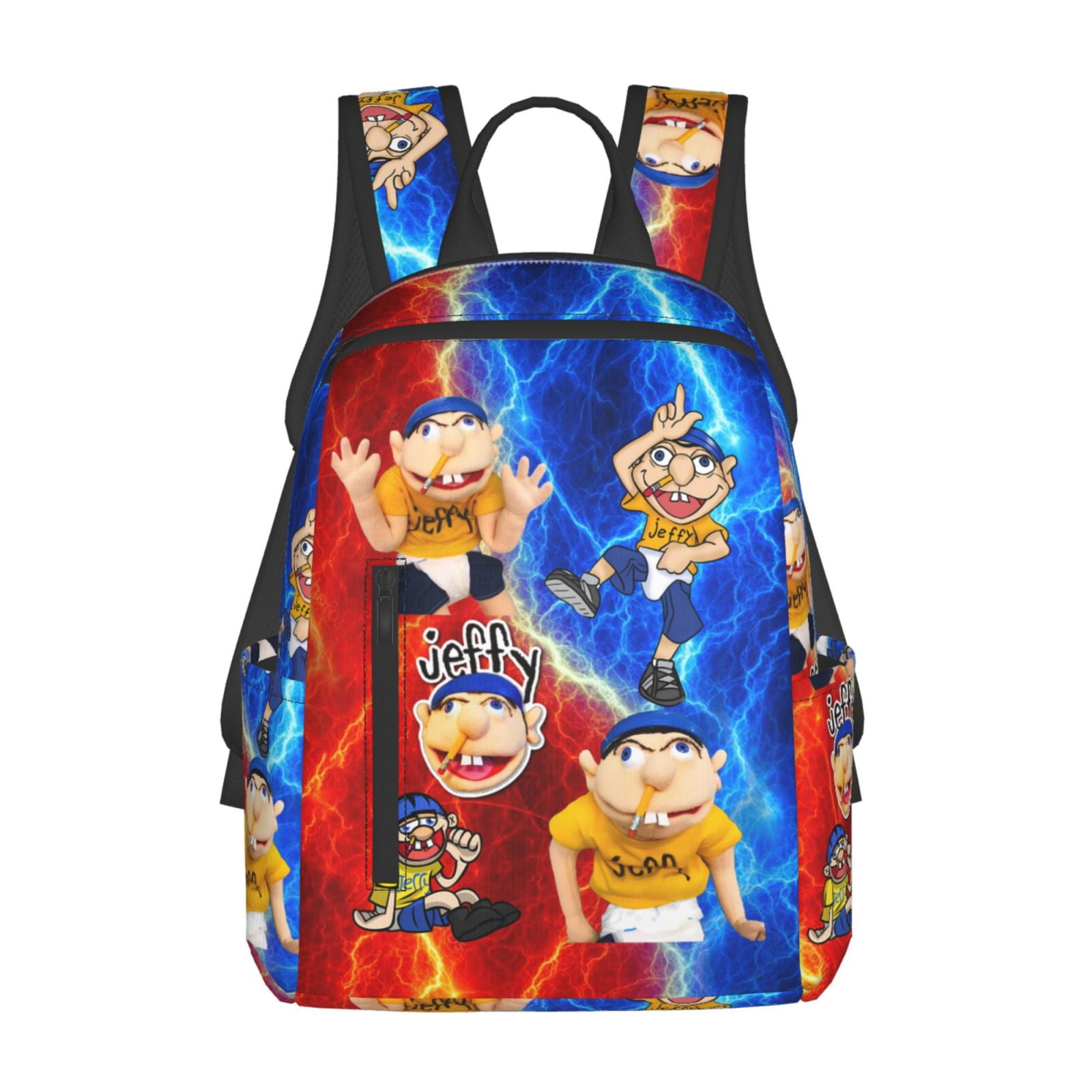 SML Jeffy Backpack 3D Print Lightweight Bookbag Casual Sport Daypack ...