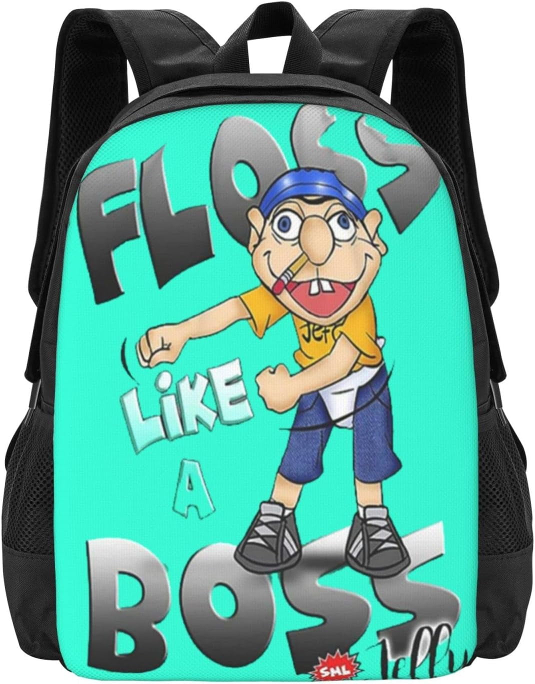 SML Jeffy Backpack, 3D Printed Large Capacity Laptop Backpack Travel ...