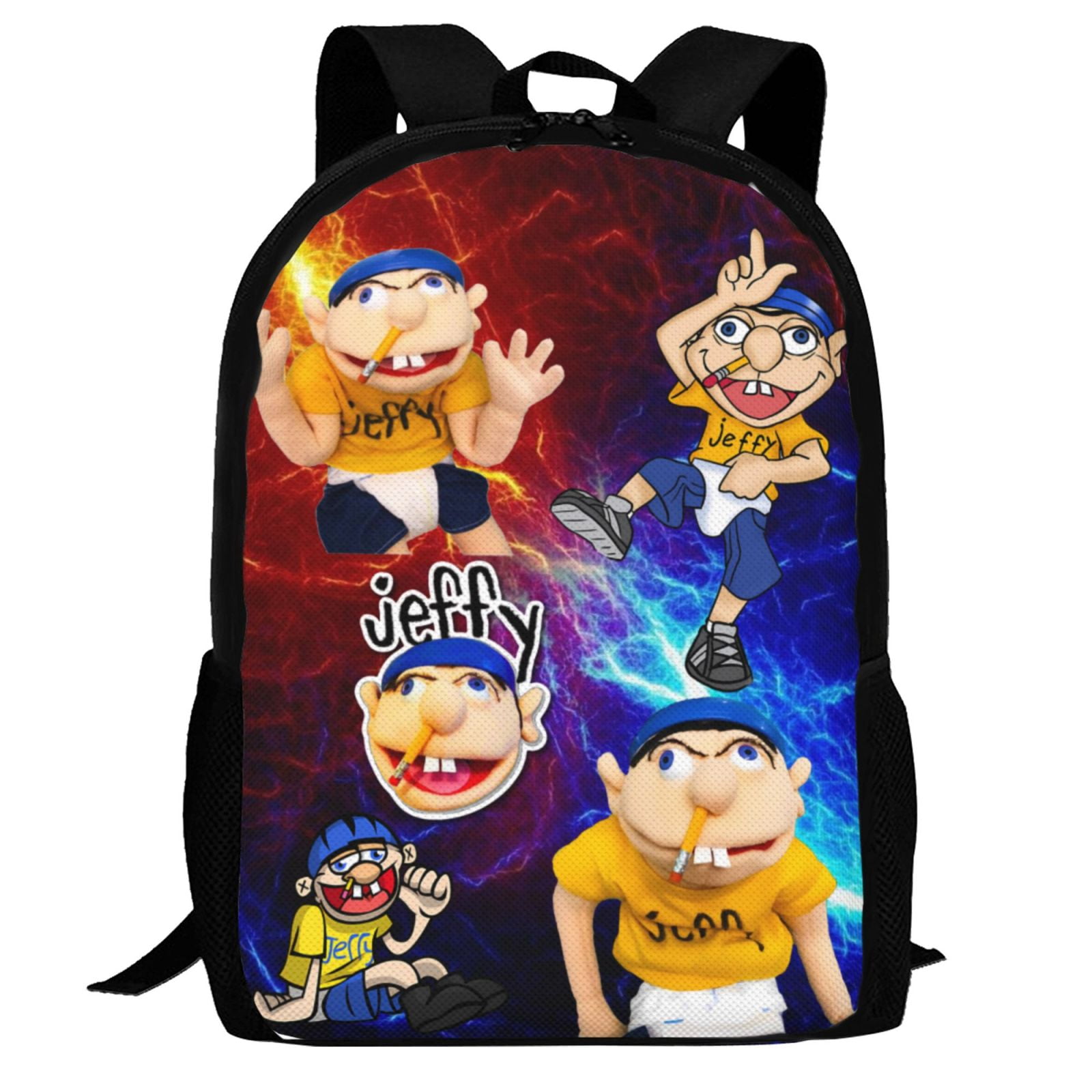 SML Jeffy Backpack,3d Print Laptop Backpack Lightweight Casual Daypack ...