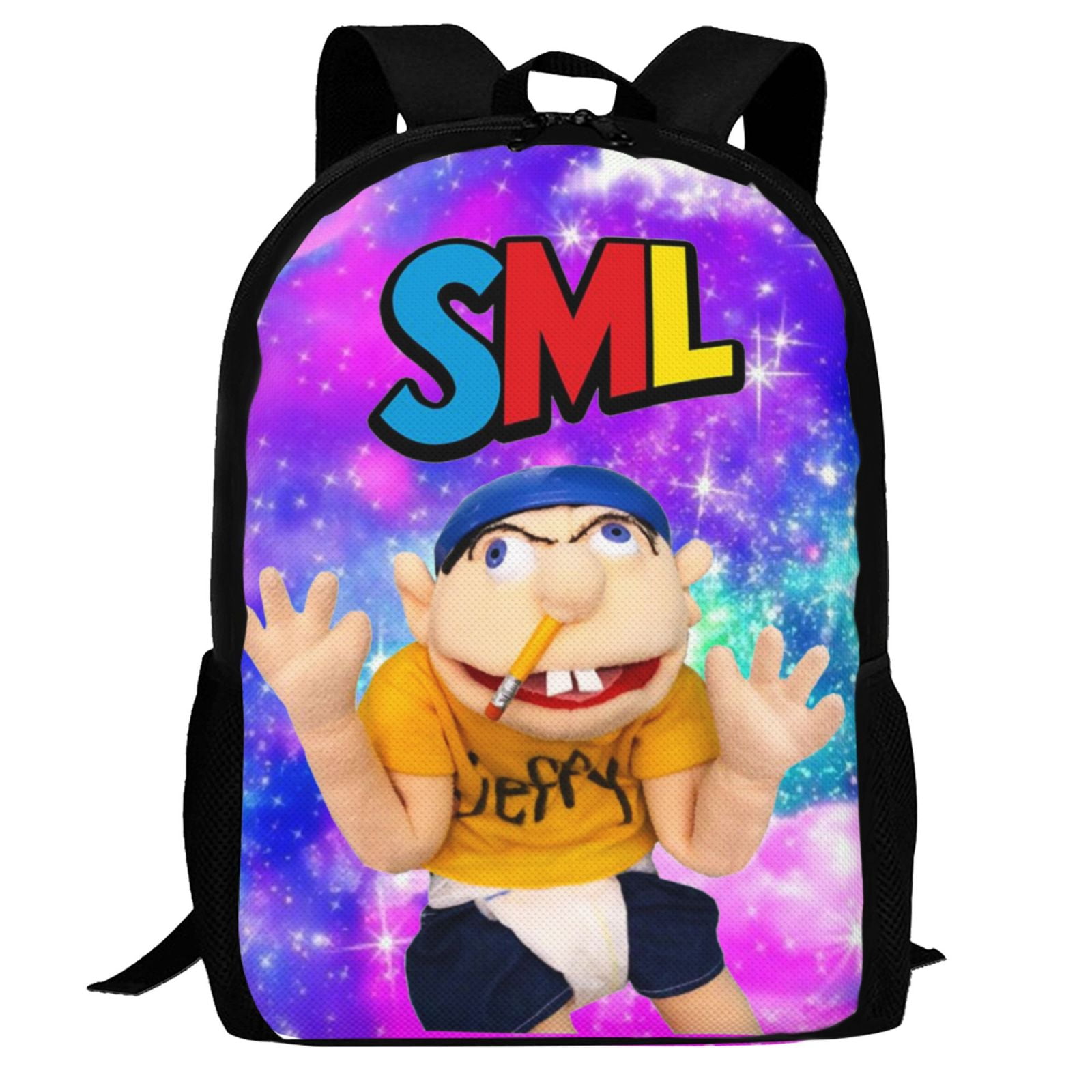 SML Jeffy Backpack,3d Print Laptop Backpack Lightweight Casual Daypack ...