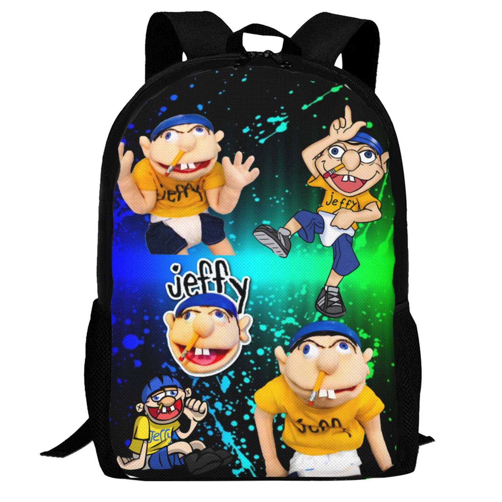 SML Jeffy Backpack,3d Print Laptop Backpack Lightweight Casual Daypack ...