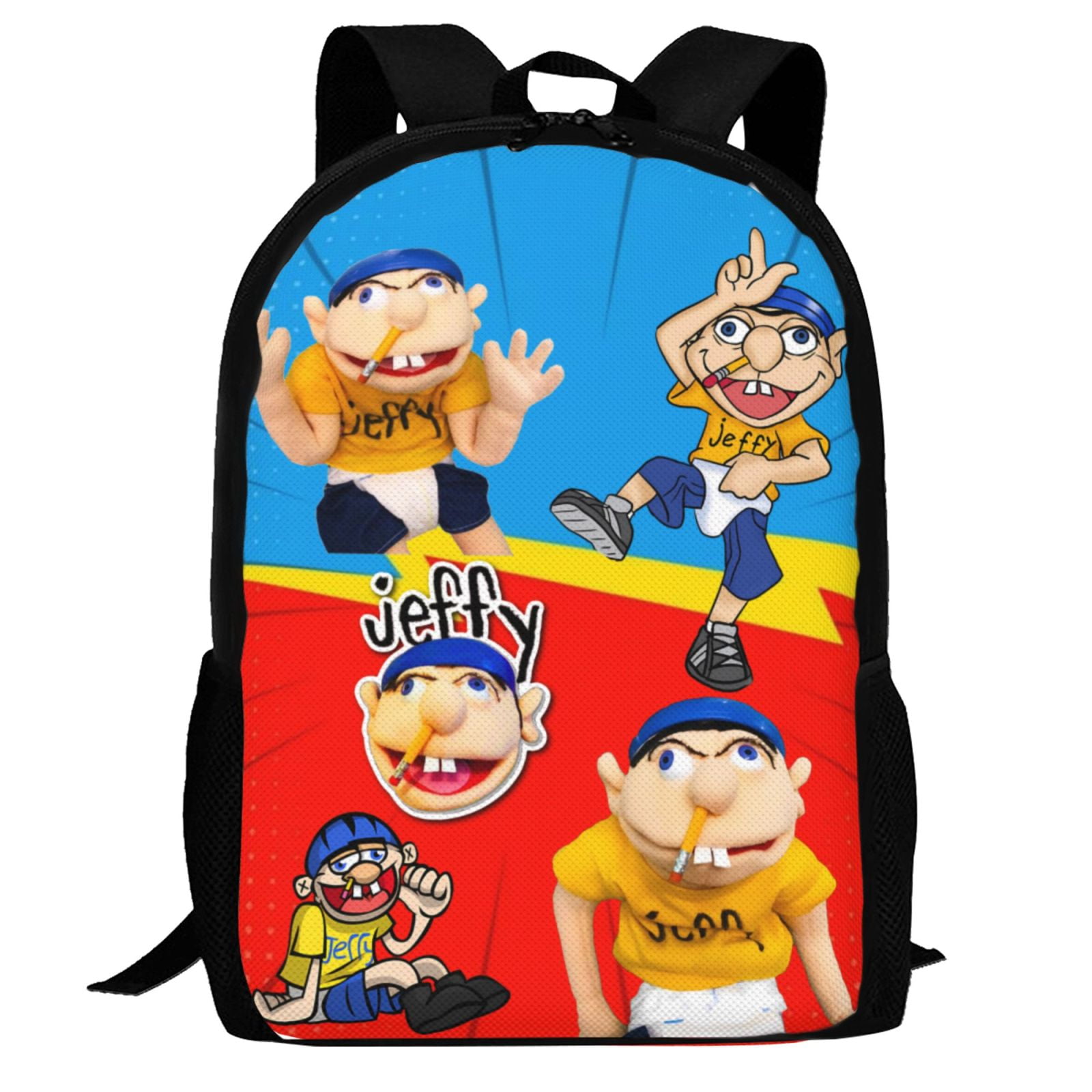 SML Jeffy Backpack,3d Print Laptop Backpack Lightweight Casual Daypack ...