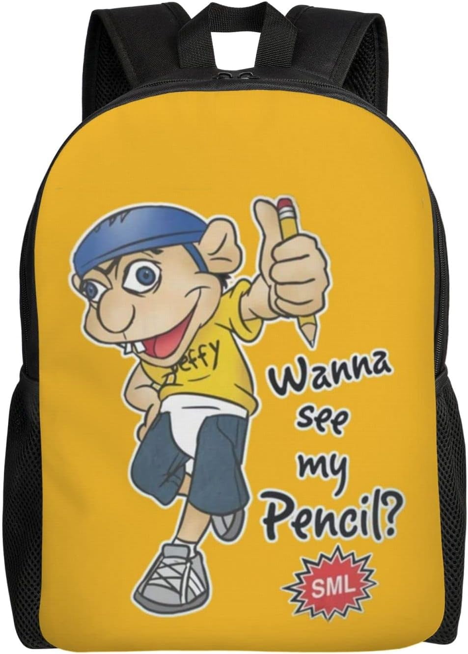 SML Jeffy Backpack, 3d Printed Large Capacity Laptop Backpack Travel ...