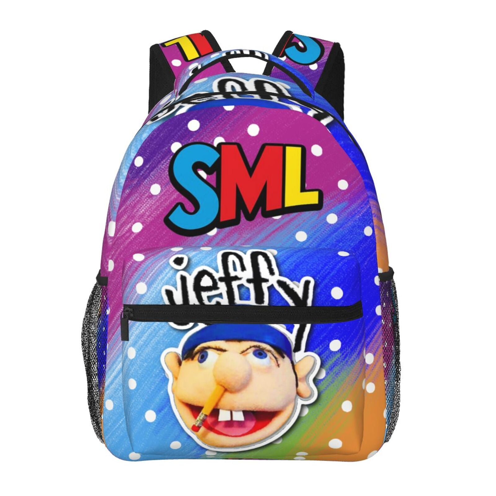 SML Jeffy Backpack Lightweight Bookbag Casual Daypack For Women Men Travel Laptop Bag 16 Inch ...