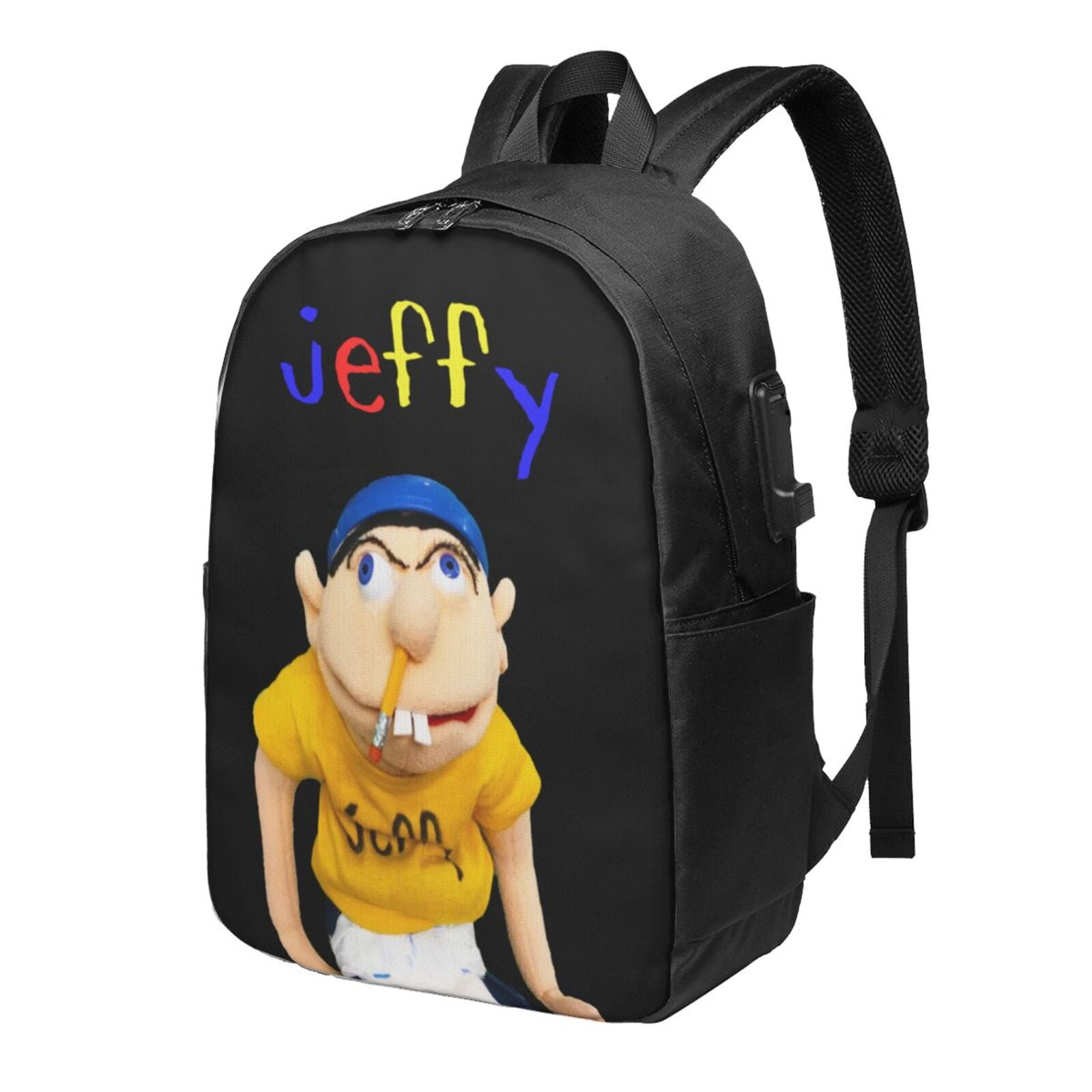 SML Jeffy Backpack with USB Charging Port Daypack Laptop Backpack ...