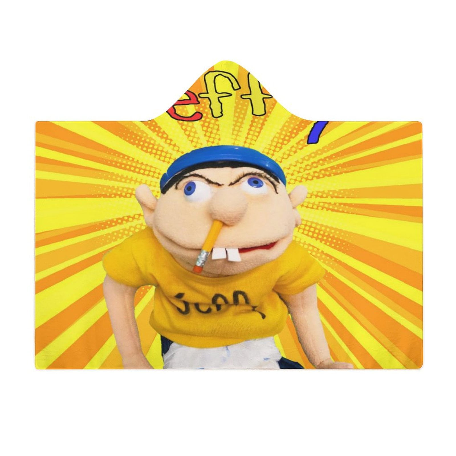 SML Jeffy Blanket Wearable Cartoon Cosplay Hoodie Throw Blanket Hooded ...