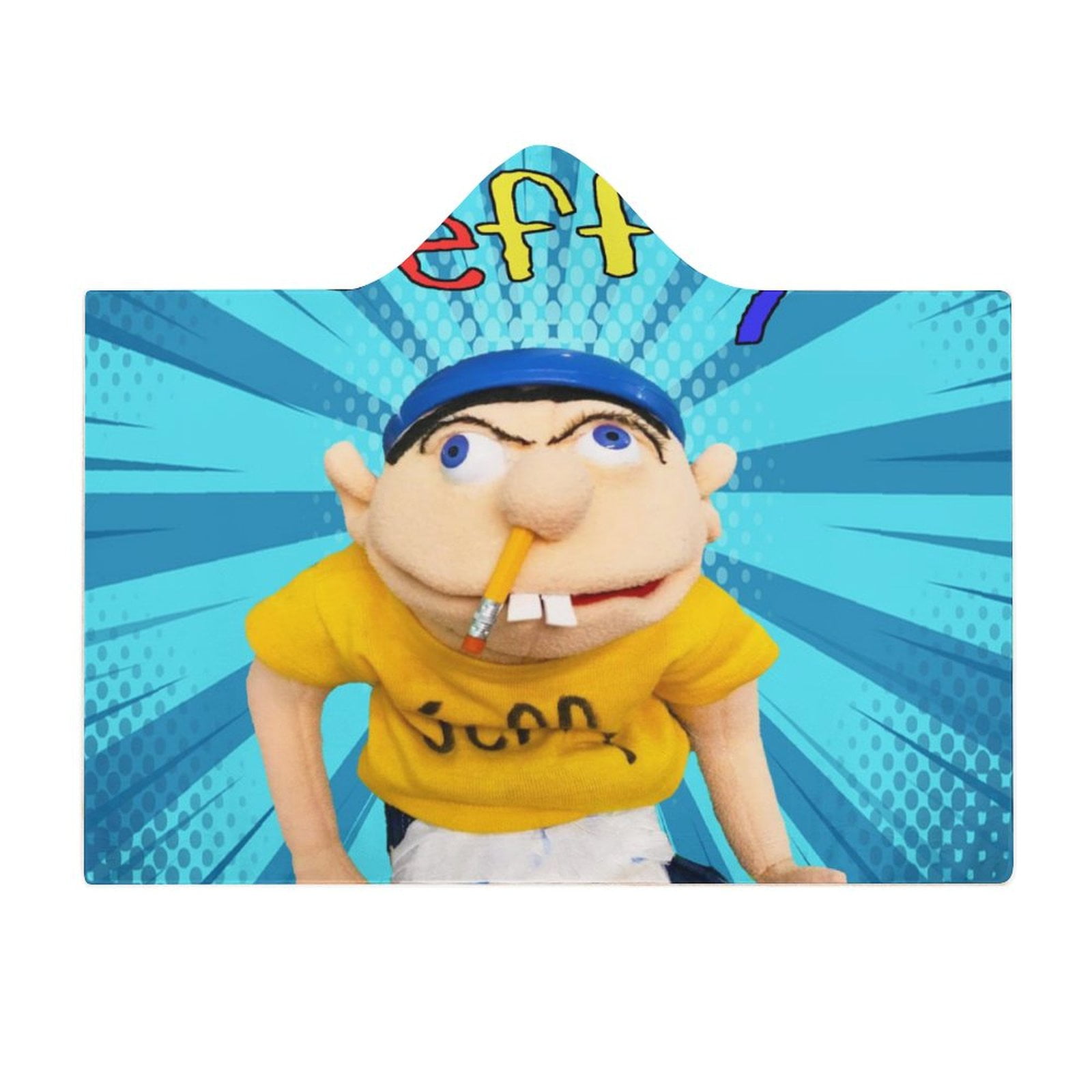 SML Jeffy Blanket Wearable Cartoon Cosplay Hoodie Throw Blanket Hooded ...