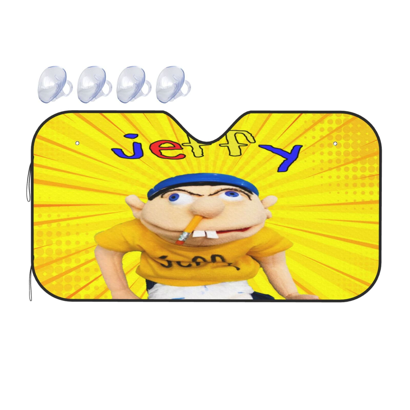 SML Jeffy Car Sunshade Front Windshield Sun Shades Foldable Car ...