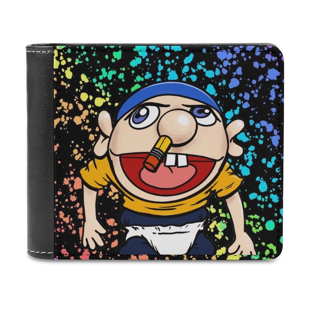 SML Jeffy Cartoon PU Leather Wallet With Card Slots Bifold Wallet Money ...