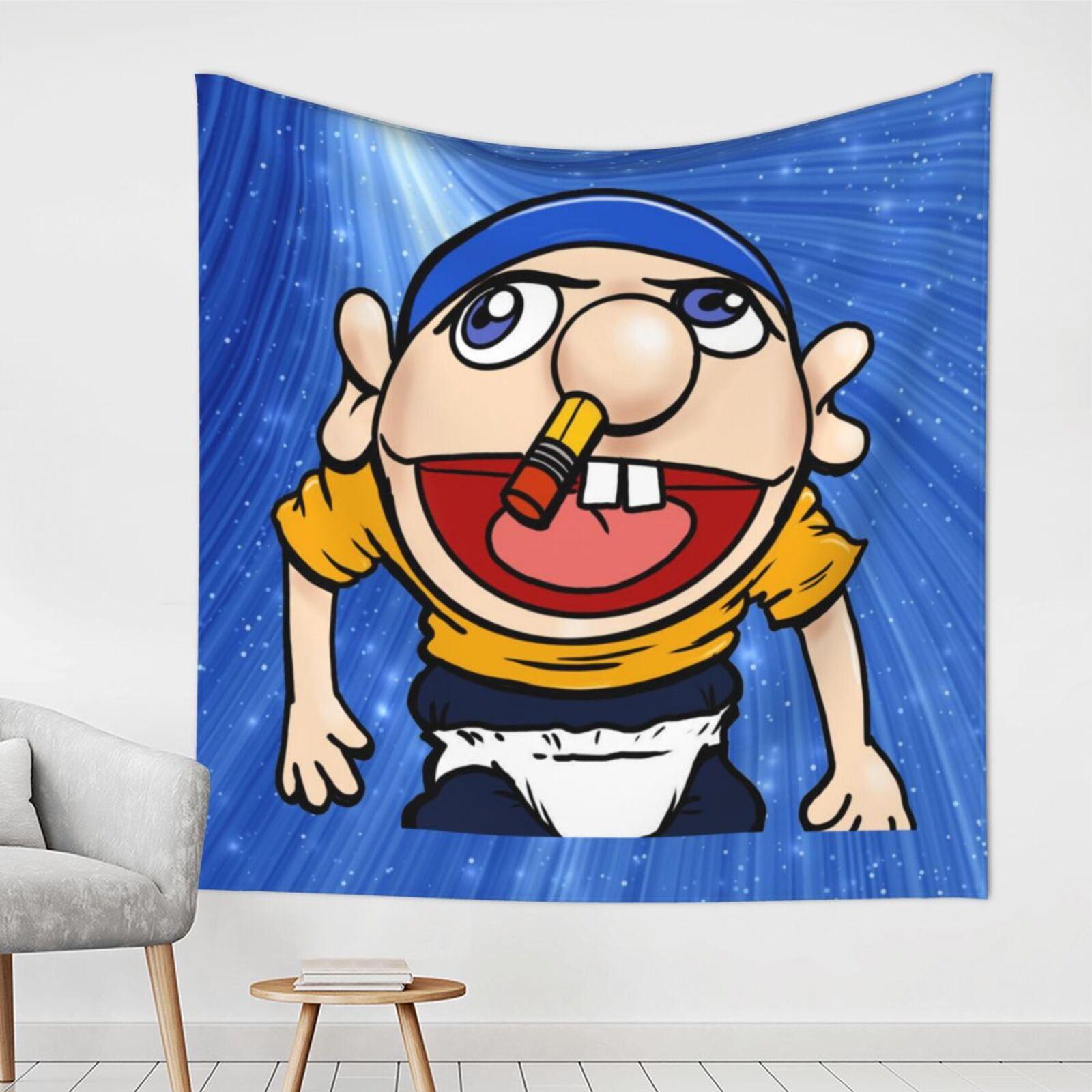 SML Jeffy Cartoon Tapestry Decoration Luxury Wall Hanging Tapestries ...