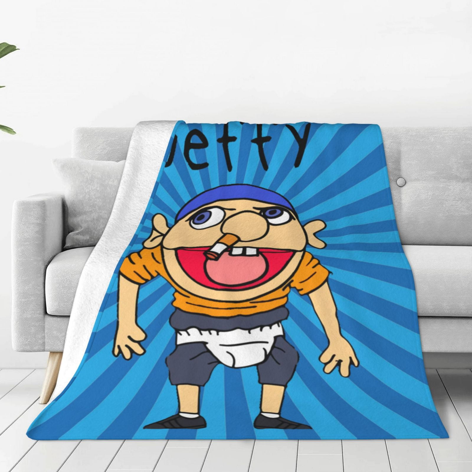 SML Jeffy Flannel Blanket Cozy Ultra-Soft Micro Fleece Throw Blanket 60 ...