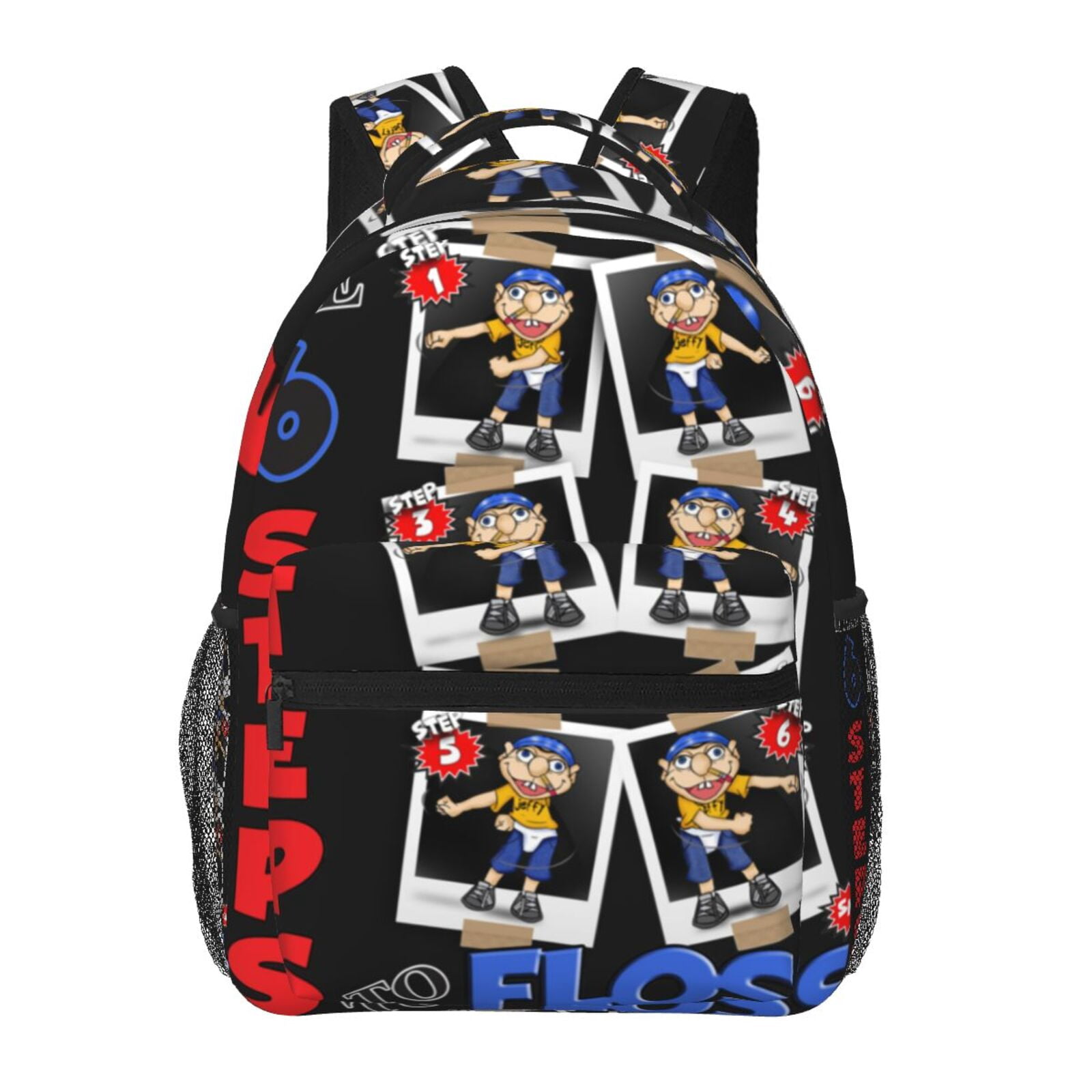 SML Jeffy Game Adjustable Laptop Backpack School Student Book Bag ...