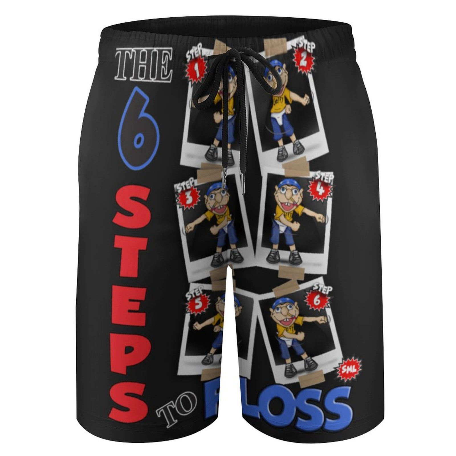 SML Jeffy Game Teen Board Shorts Summer Boy's Swim Trunks Drawstring ...