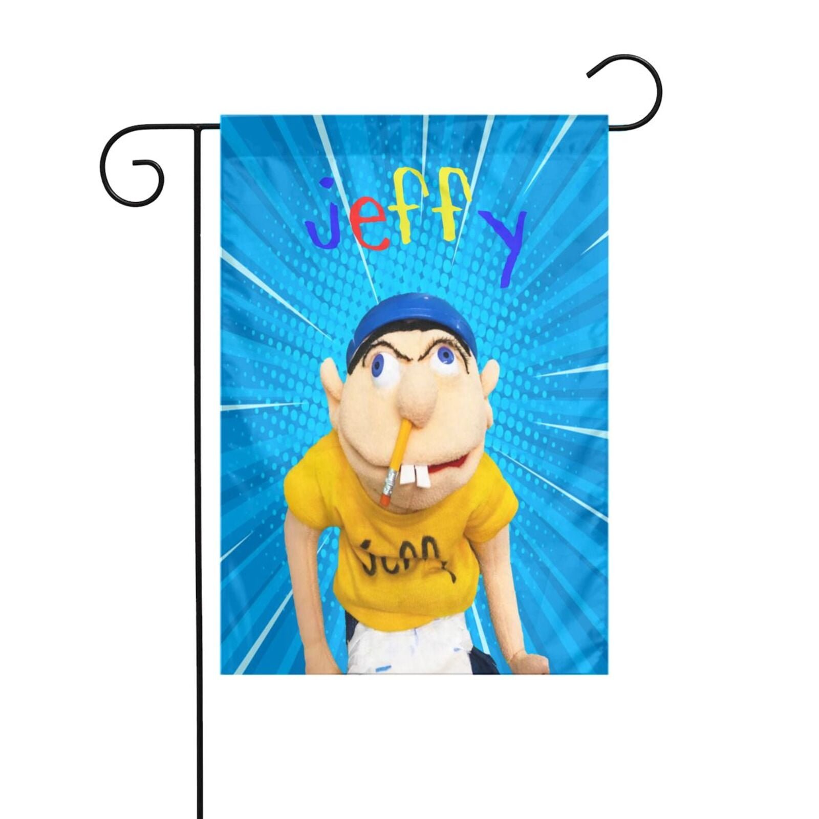 SML Jeffy Garden Flag Double Sided Outside Cartoon Game Yard Outdoor ...