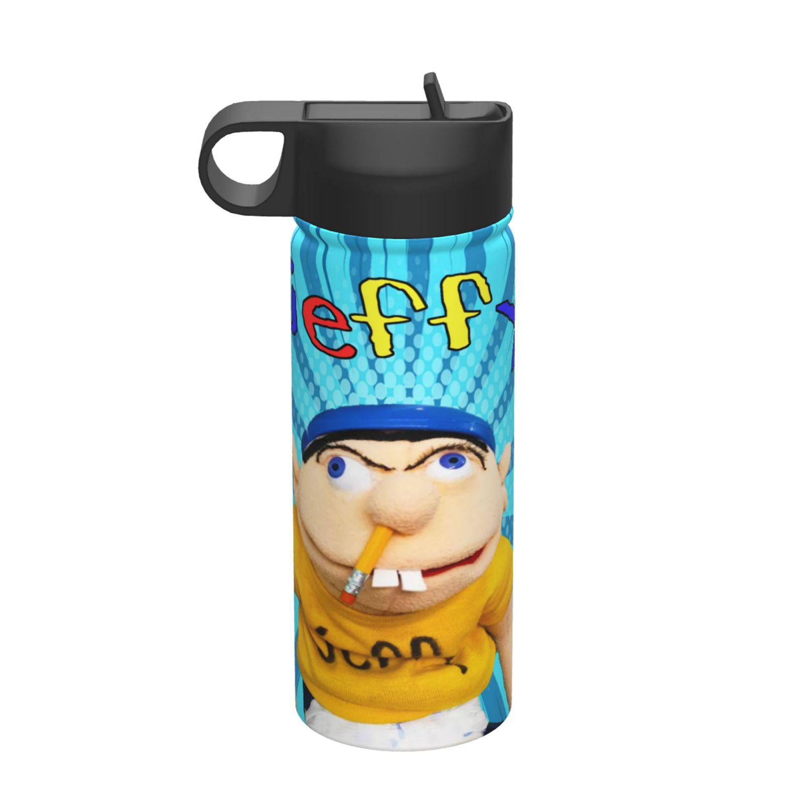 SML Jeffy Insulated Stainless Steel Wide Mouth Water Bottle with Flex ...