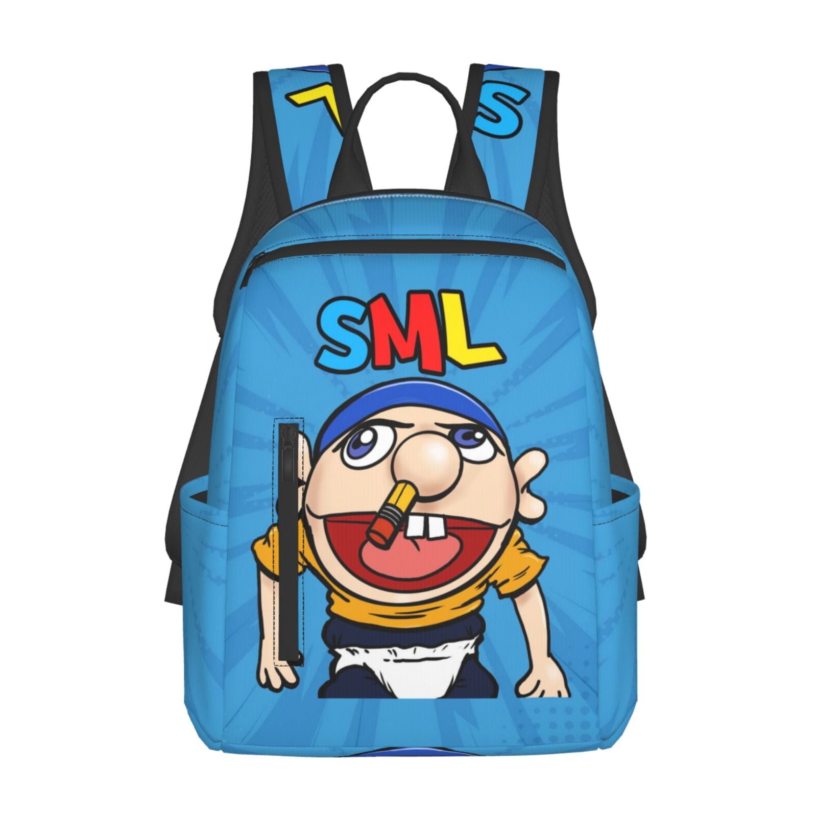 SML Jeffy Logo Lightweight Backpack Student Bookbag School Bag Satchel ...