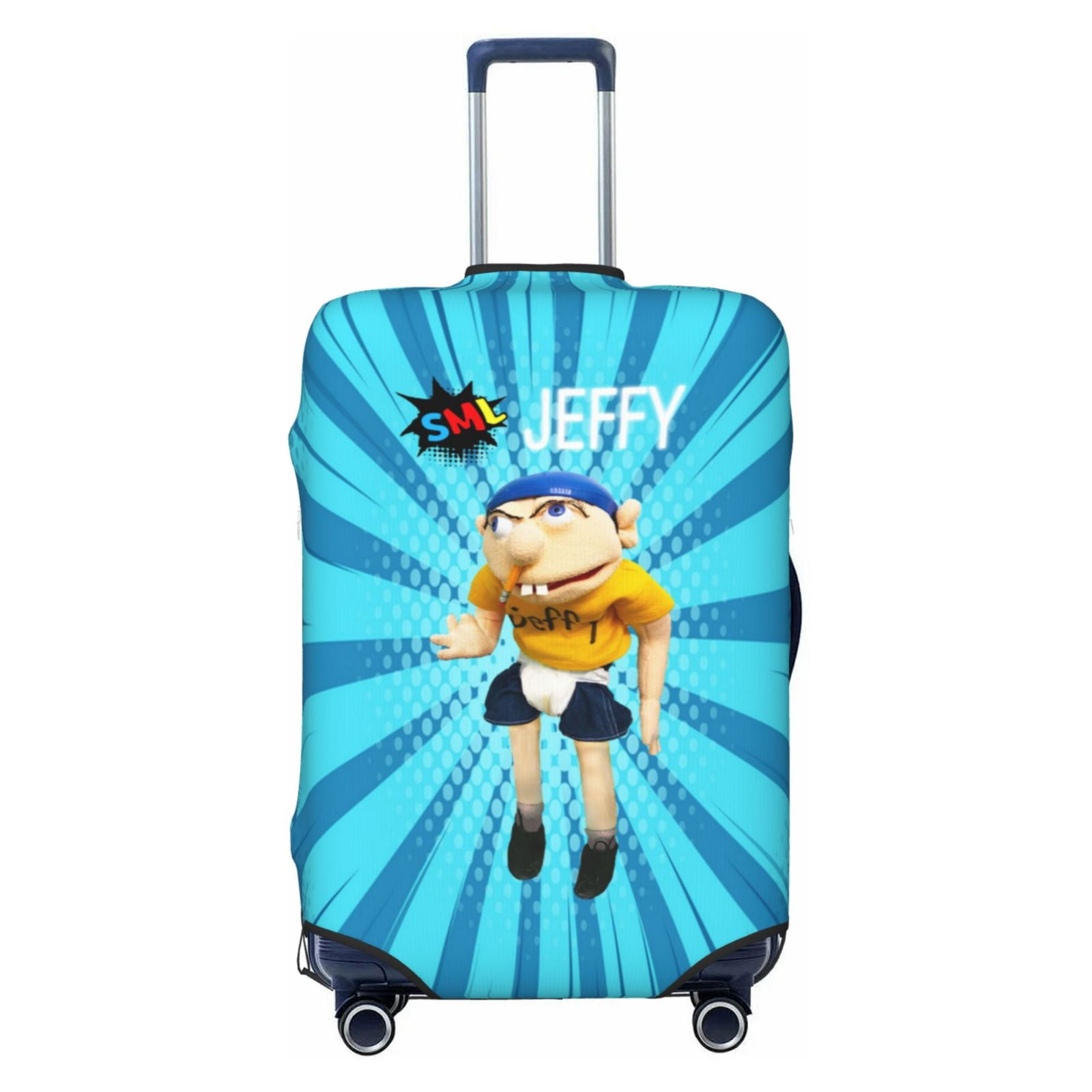 SML Jeffy Luggage Suitcase Covers Elastic Washable Cartoon Luggage ...