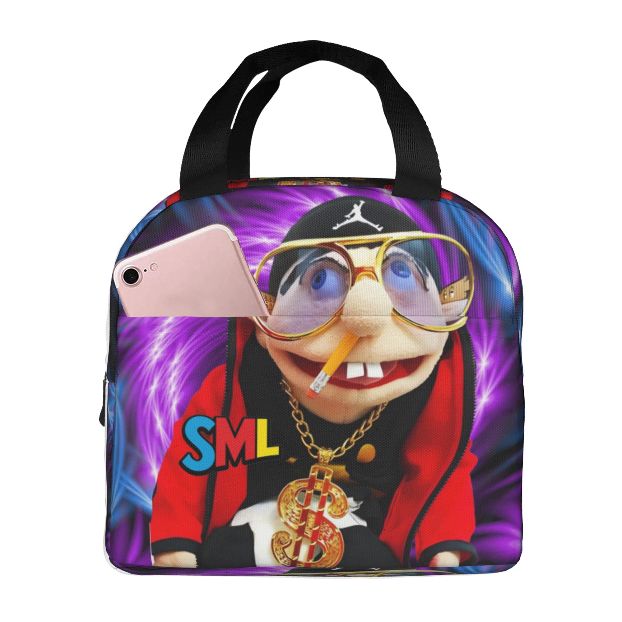 SML Jeffy Lunch Bag Tote Bag Insulated Lunch Box Picnic Beach Fishing ...