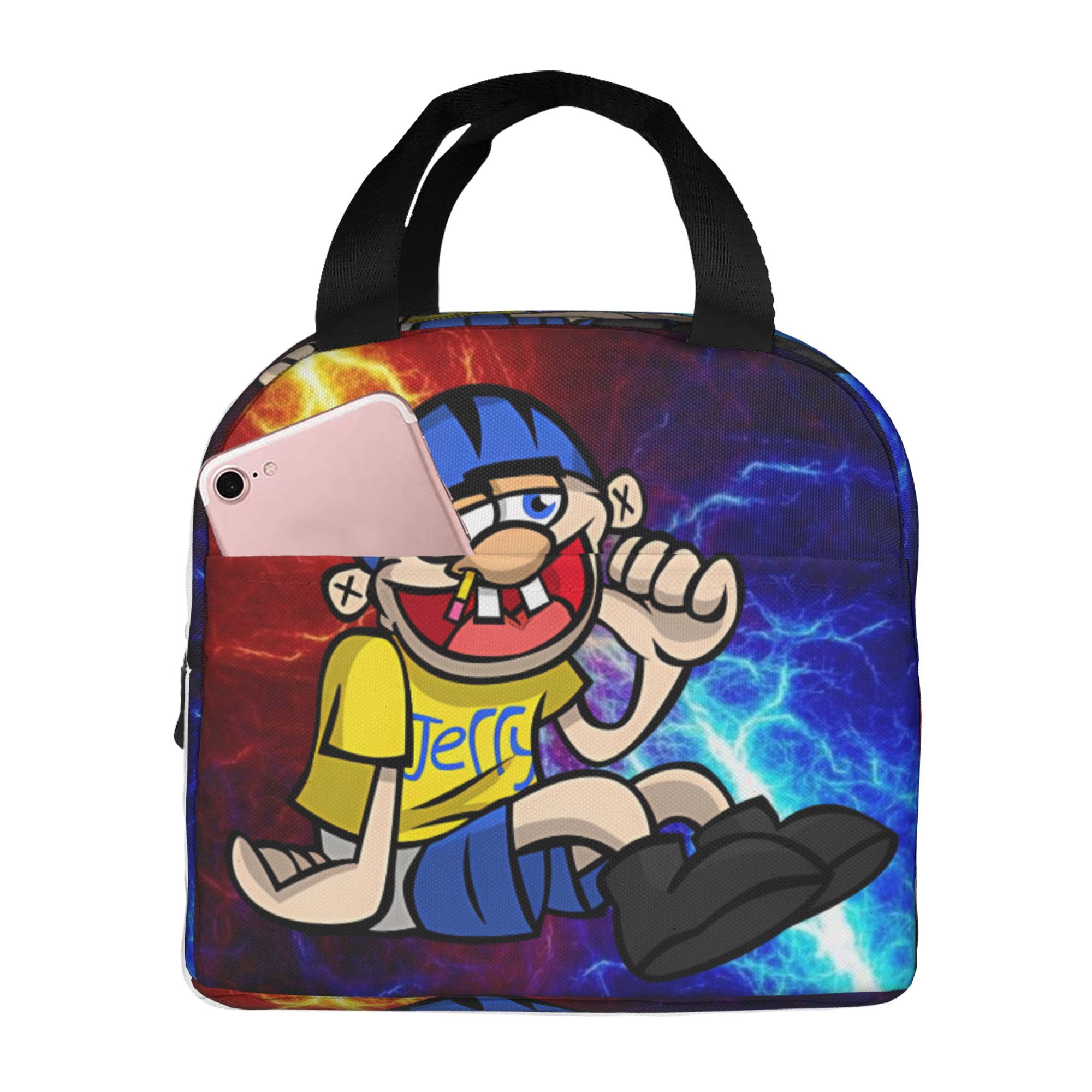 SML Jeffy Lunch Bag Tote Bag Insulated Lunch Box Picnic Beach Fishing ...