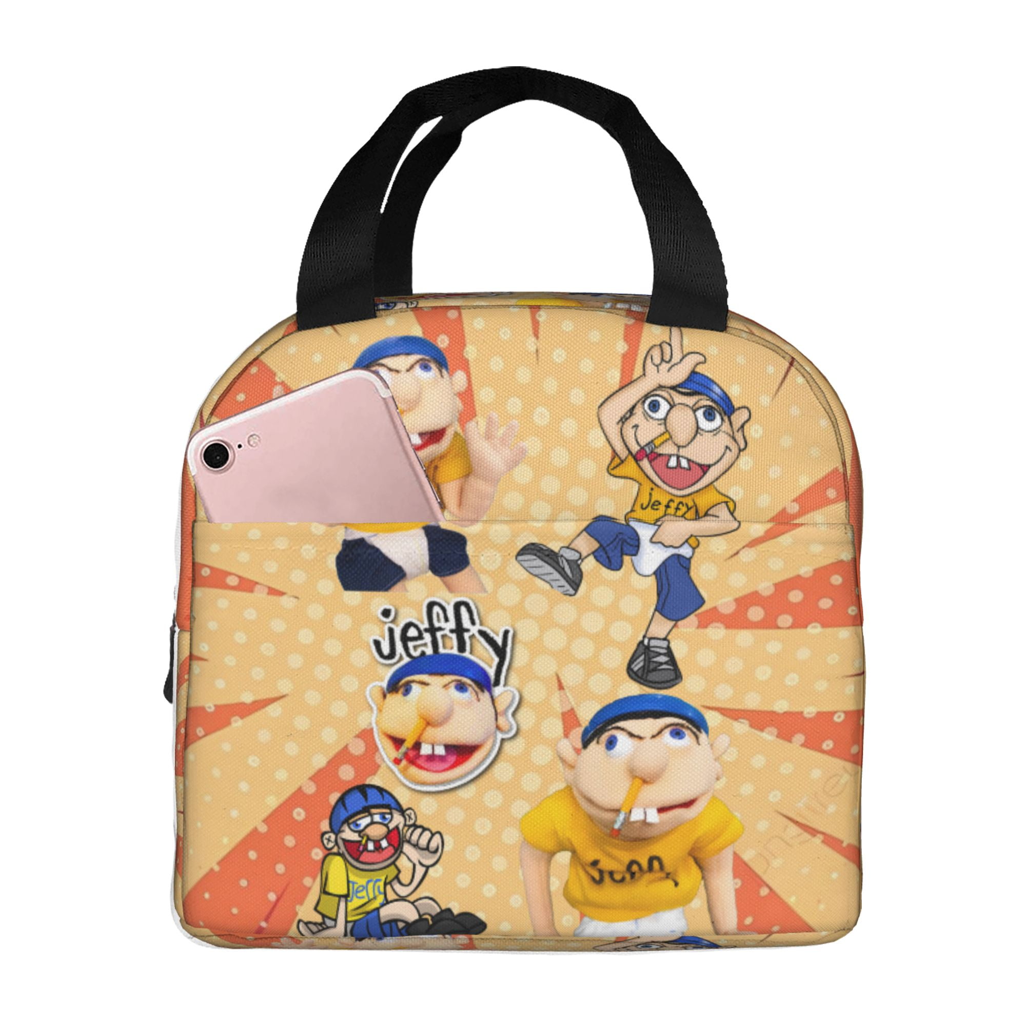 SML Jeffy Lunch Bag Tote Bag Insulated Lunch Box Picnic Beach Fishing ...