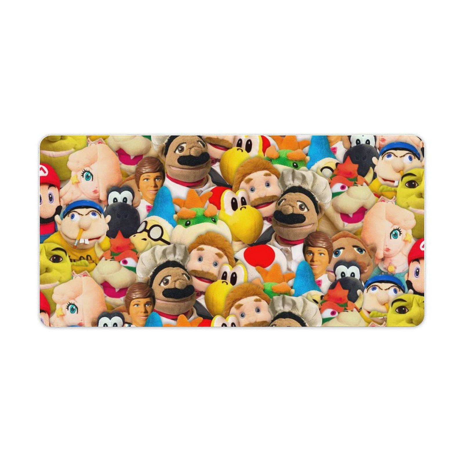SML Jeffy Mario Extended Gaming Mouse Pad No-sliped Large Desk Mat ...