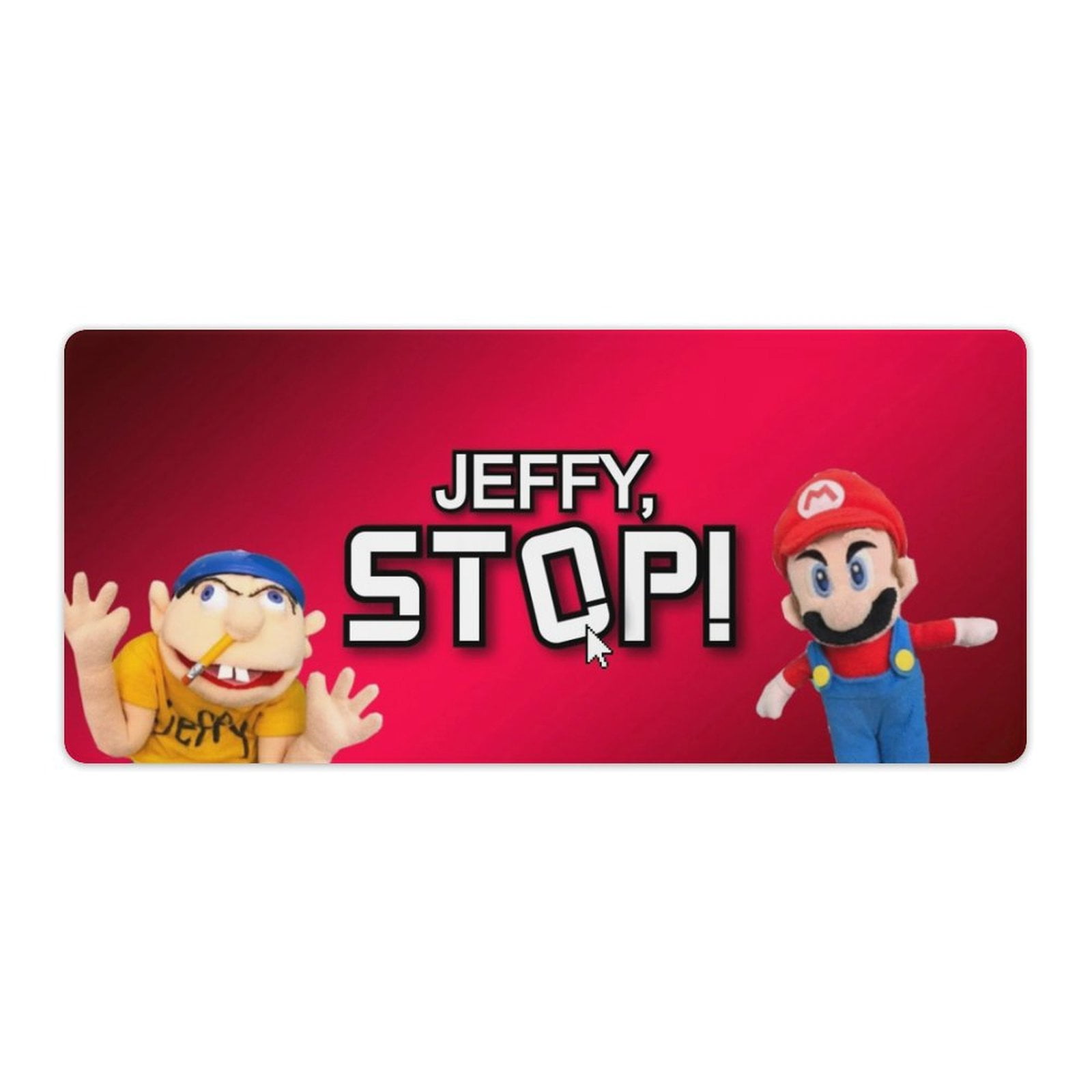 SML Jeffy Mario Game Extended Gaming Mouse Pad No-sliped Large Desk Mat ...