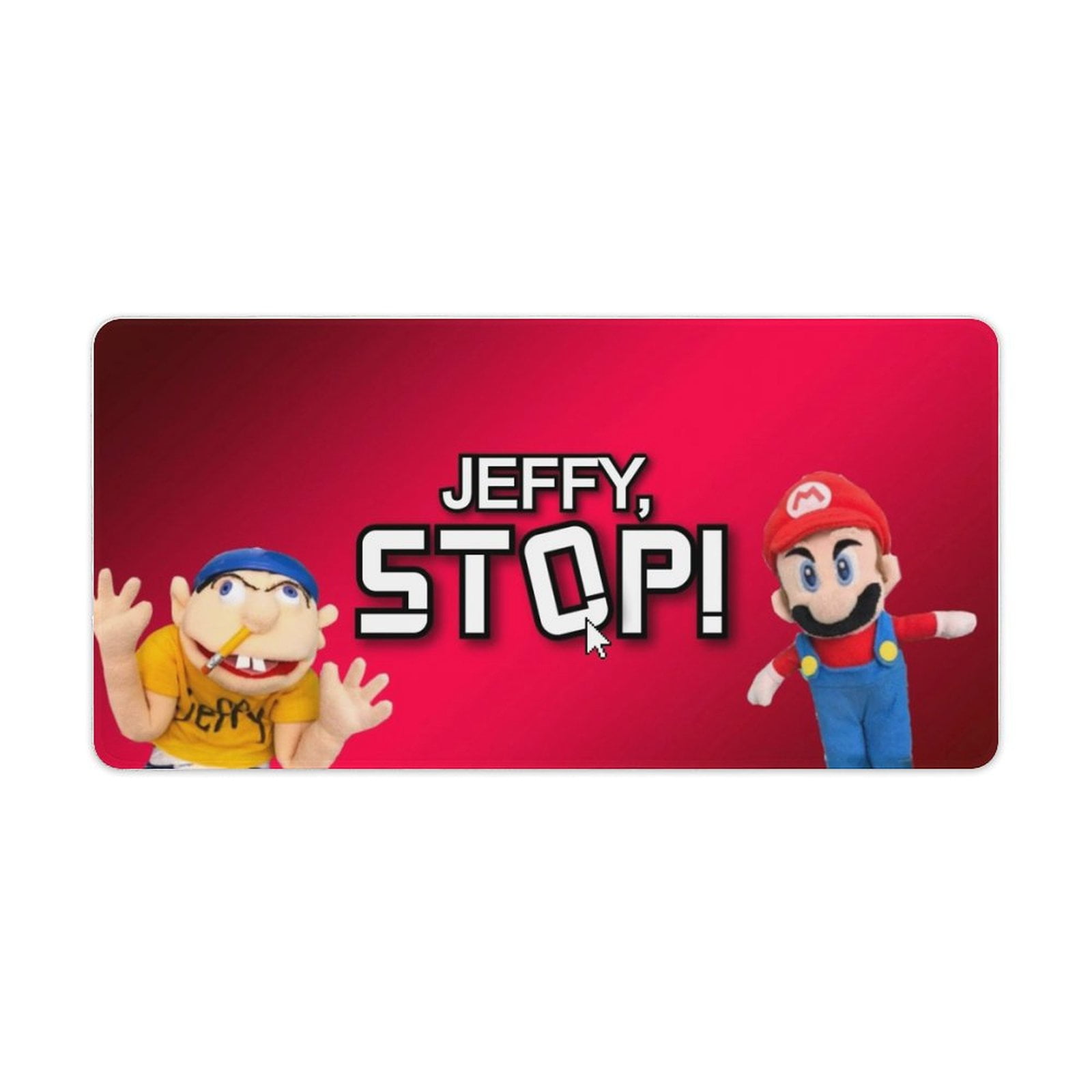 SML Jeffy Mario Game Extended Gaming Mouse Pad No-sliped Large Desk Mat ...
