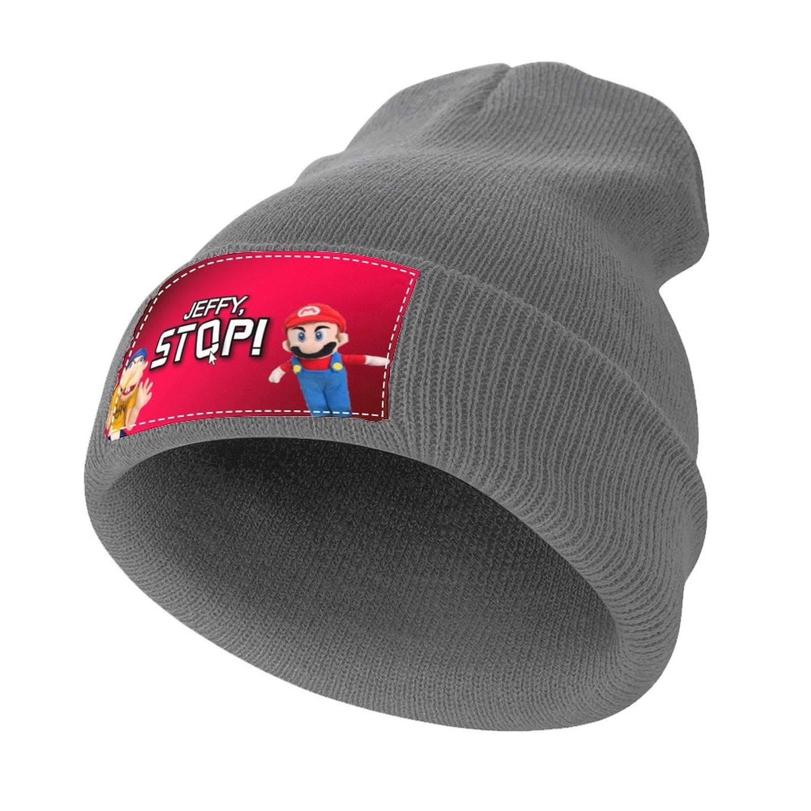 SML Jeffy Mario Game Stretchable Knitted Beanie Hat Daily Winter ...