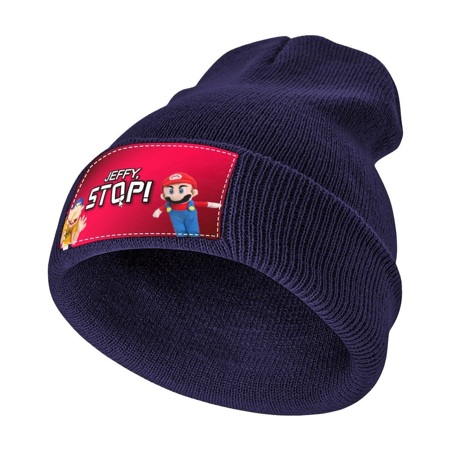 SML Jeffy Mario Game Stretchable Knitted Beanie Hat Daily Winter Warm ...