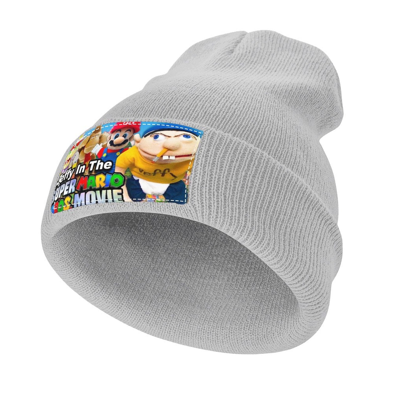 SML Jeffy Mario Stretchable Knitted Beanie Hat Daily Winter Thermal ...