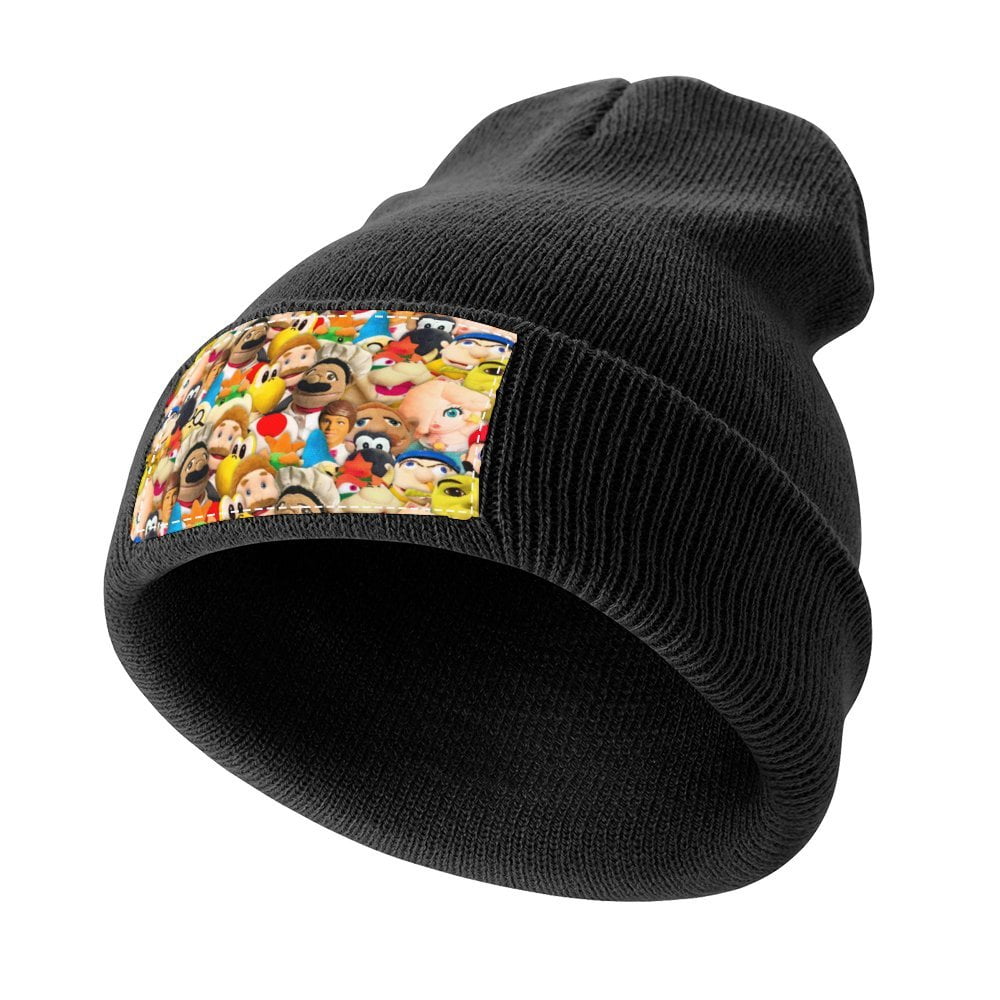 SML Jeffy Mario Stretchable Knitted Beanie Hat Daily Winter Thermal ...