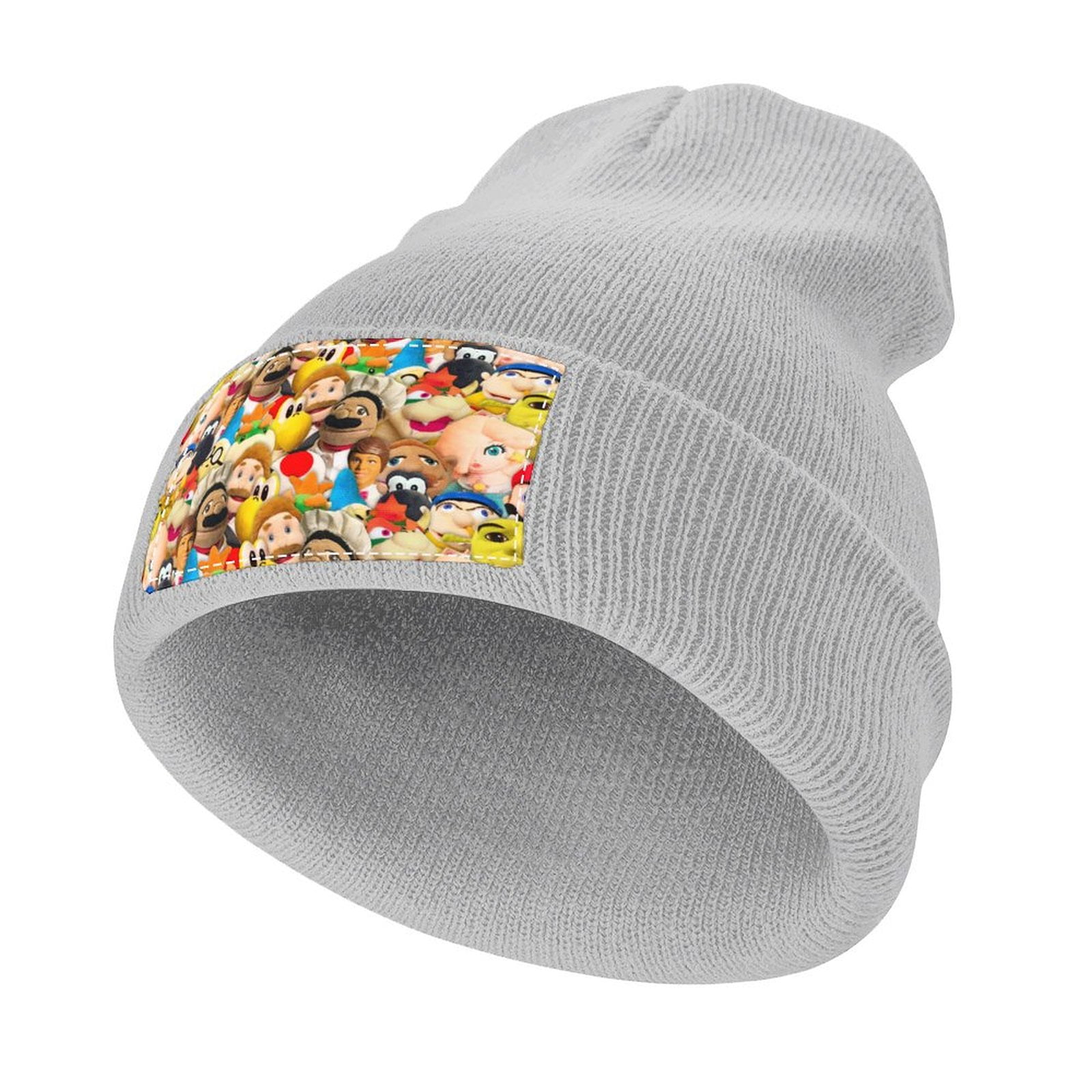 SML Jeffy Mario Stretchable Knitted Beanie Hat Daily Winter Warm Soft ...