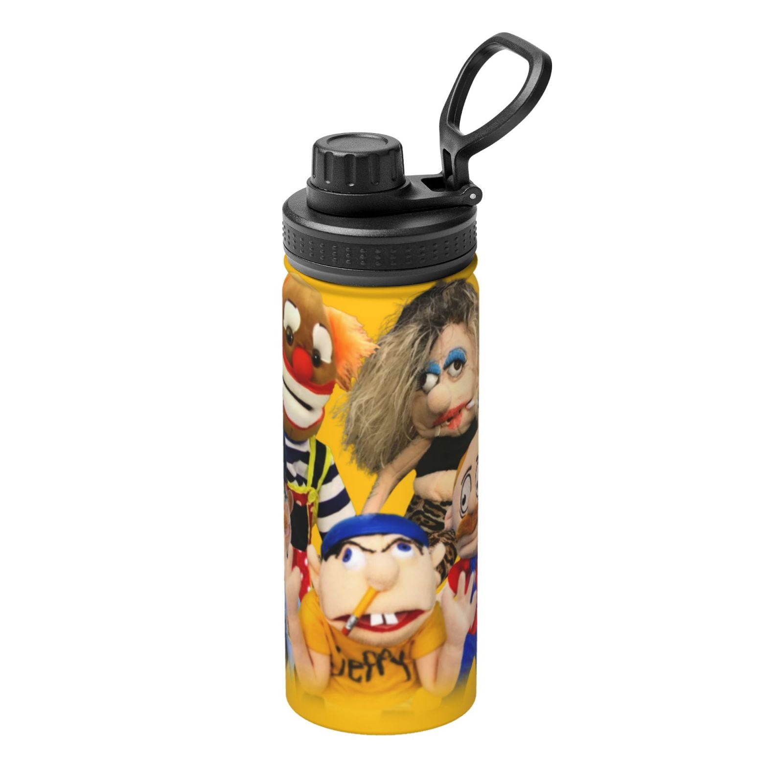 SML Jeffy Movie Unisex Sports Insulated Water Bottles Kettle Stainless ...