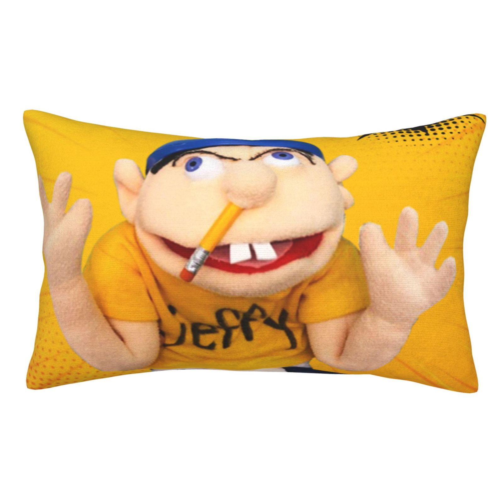 SML Jeffy Pillowcase Decor Cushion Pillow Covers With Hidden Zipper For ...