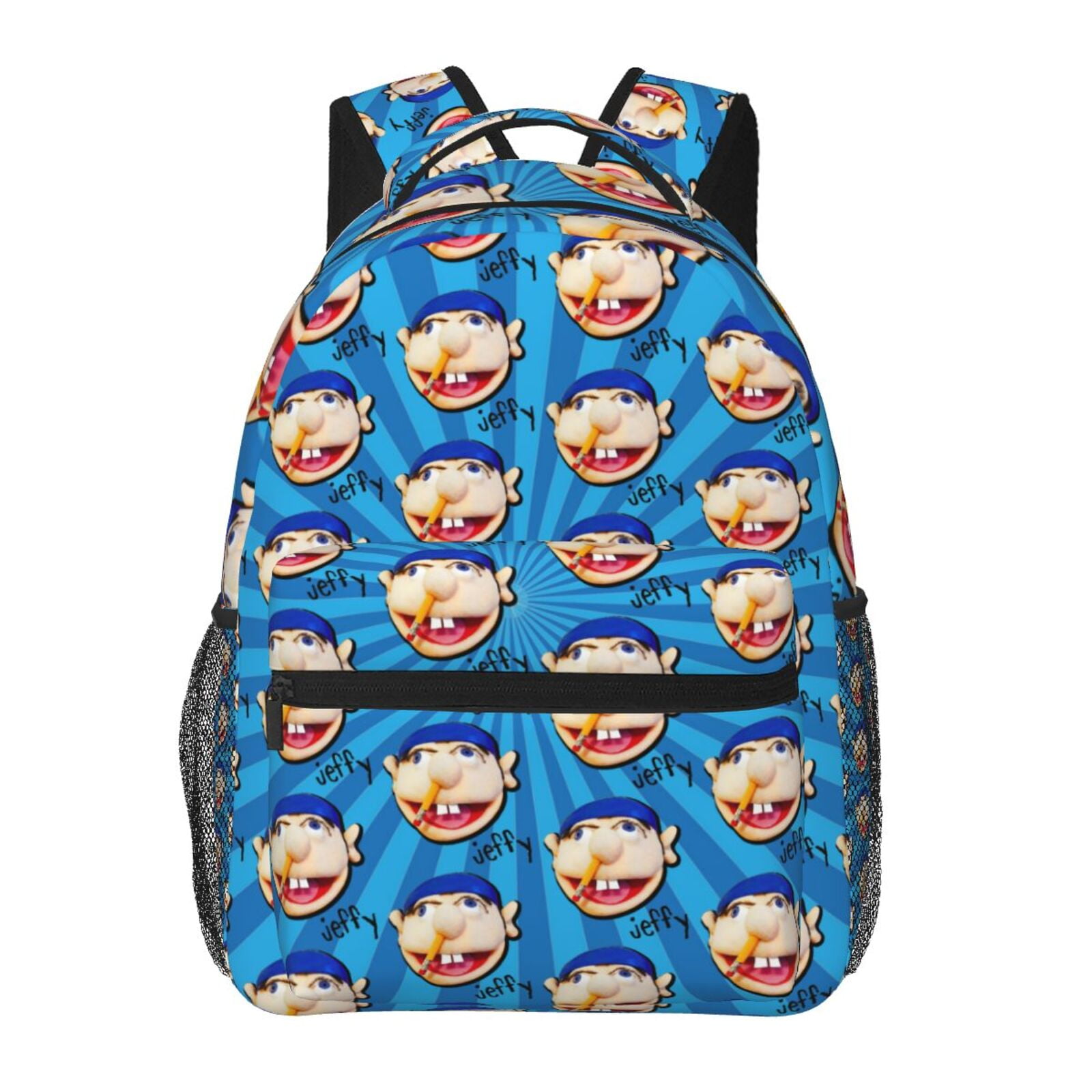 SML Jeffy Puppet Adjustable Laptop Backpack School Student Book Bag ...