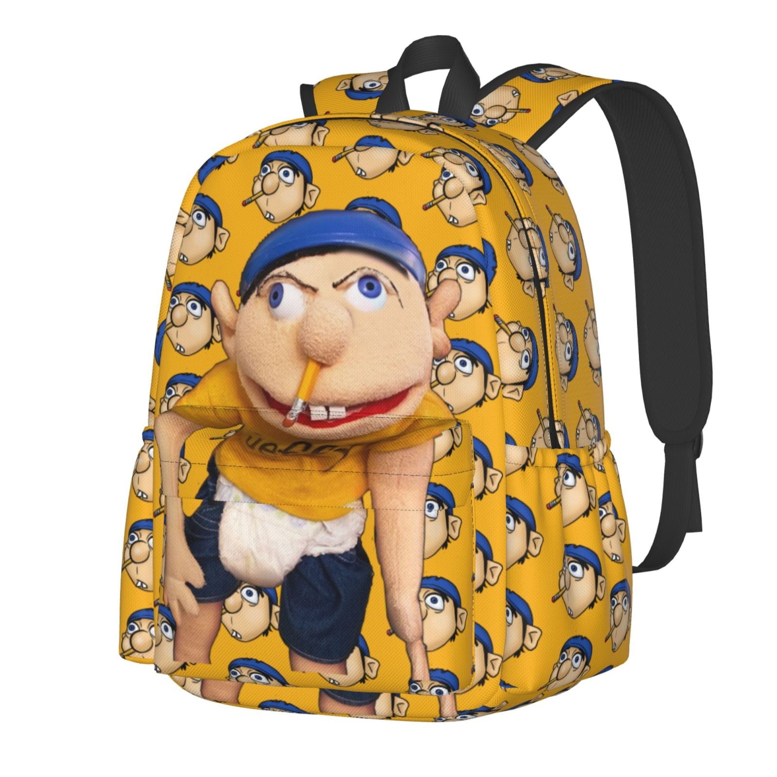SML Jeffy Puppet Backpack Daypack Shoulders Travel Bag Unisex Large ...